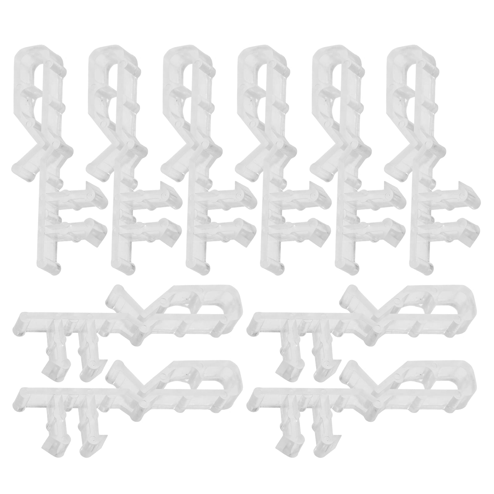WHAMVOX 10pcs Clear Valance Clips for Window Blinds Retainer Holder ...