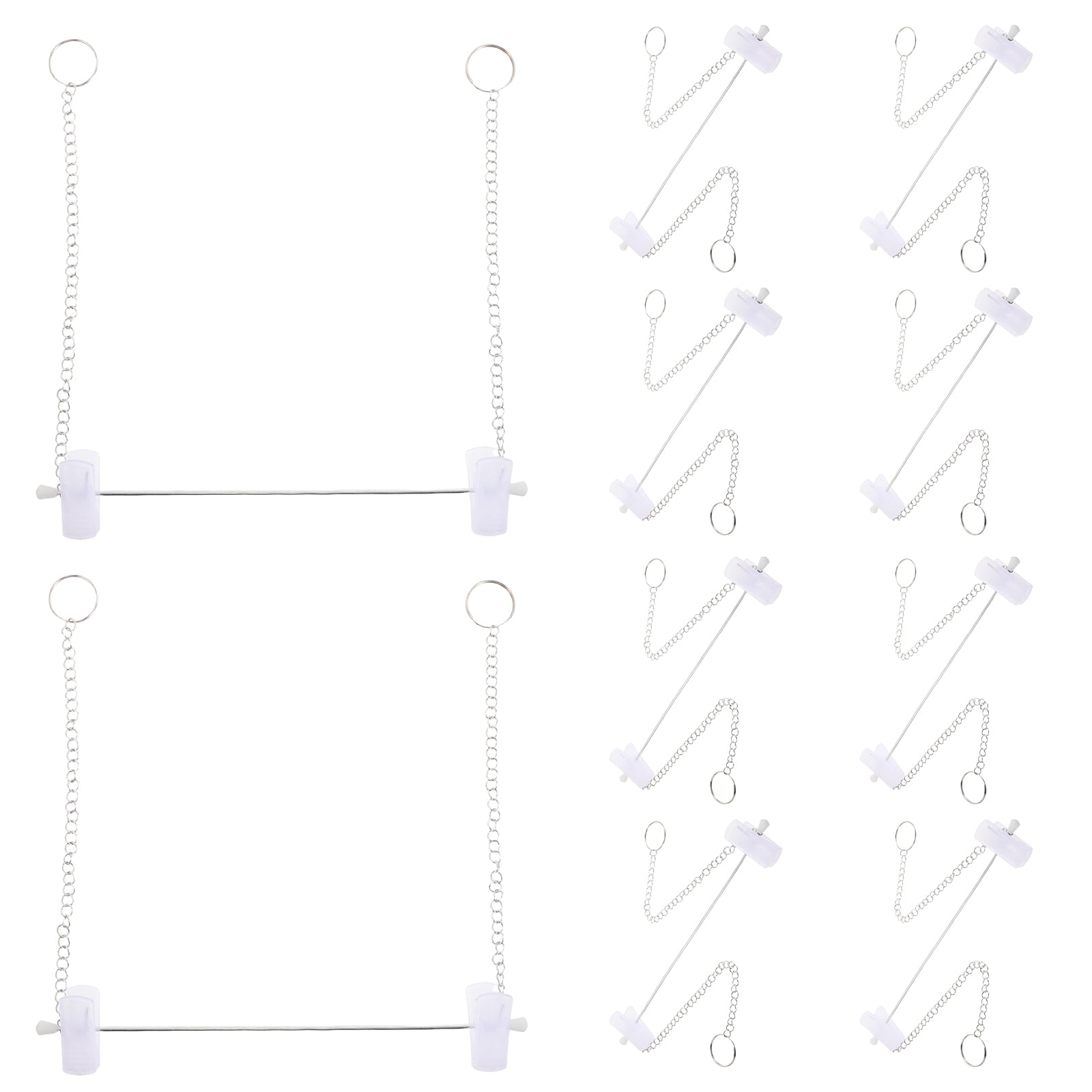 WHAMVOX 10pcs Clothing Chain Hanger Iron Chain For Hanging Clothes ...