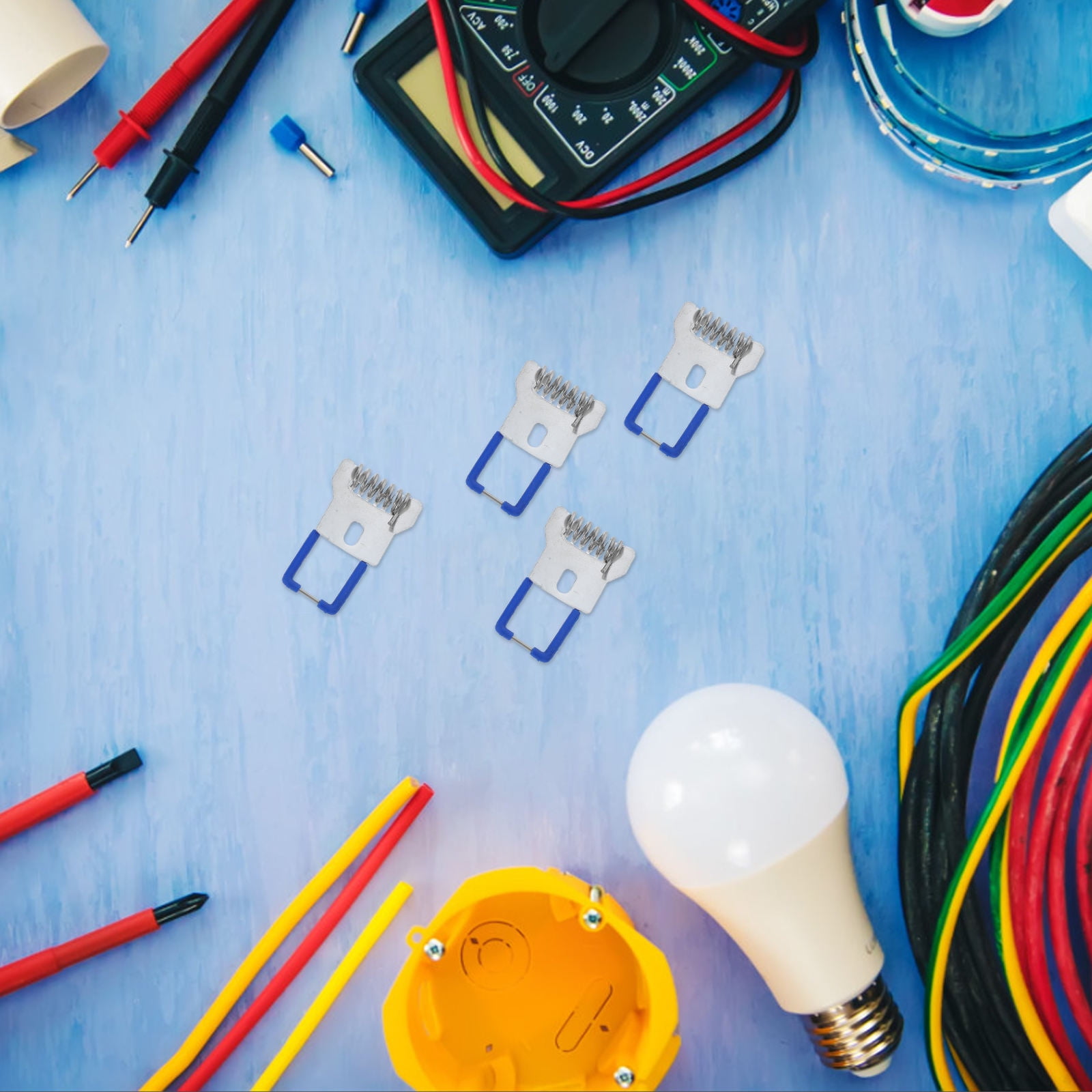 WHAMVOX 10pcs Downlight Retaining Spring Clips Recessed Light Cover ...