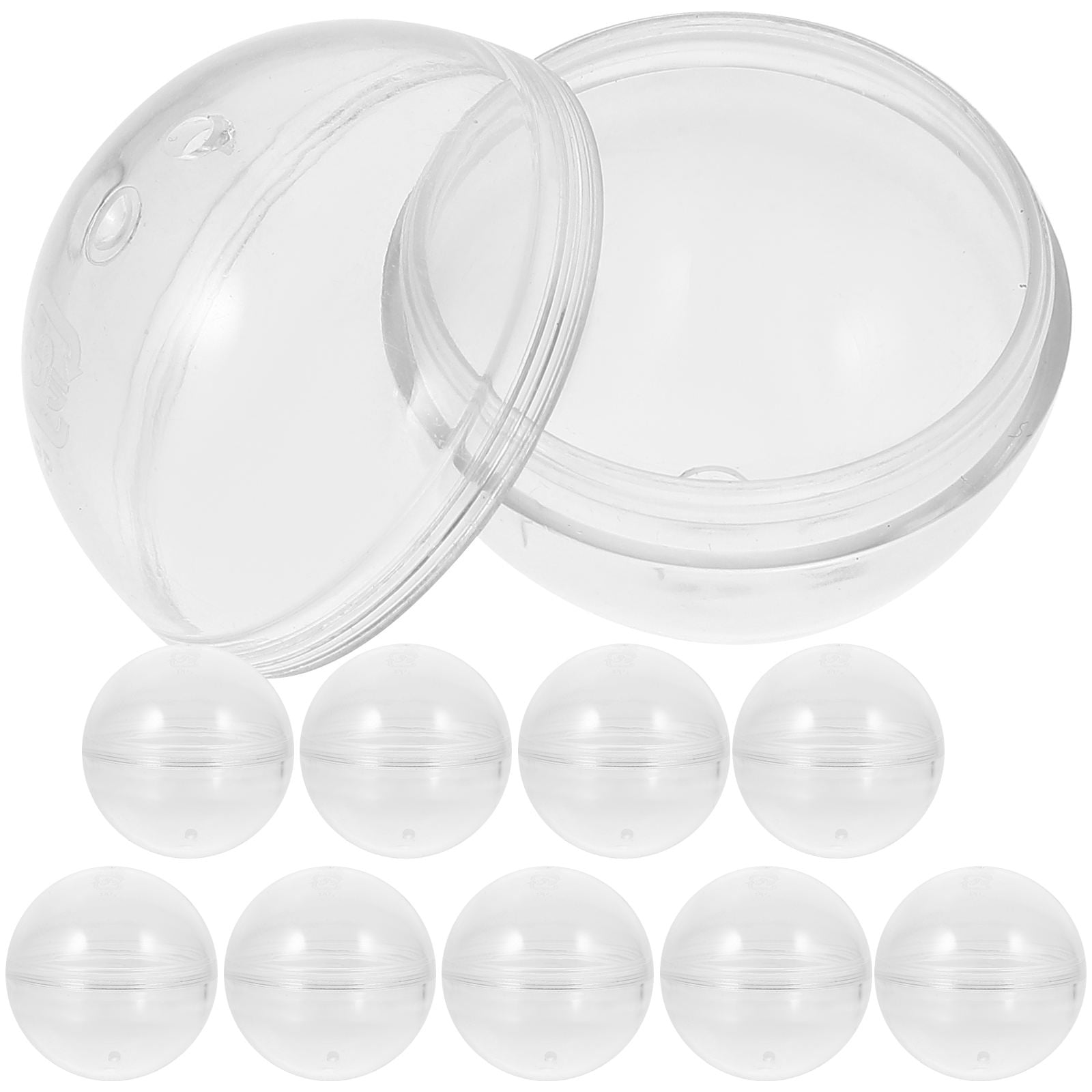 WHAMVOX 10pcs Empty Plastic Balls Openable Storage Balls Wear-resistant ...