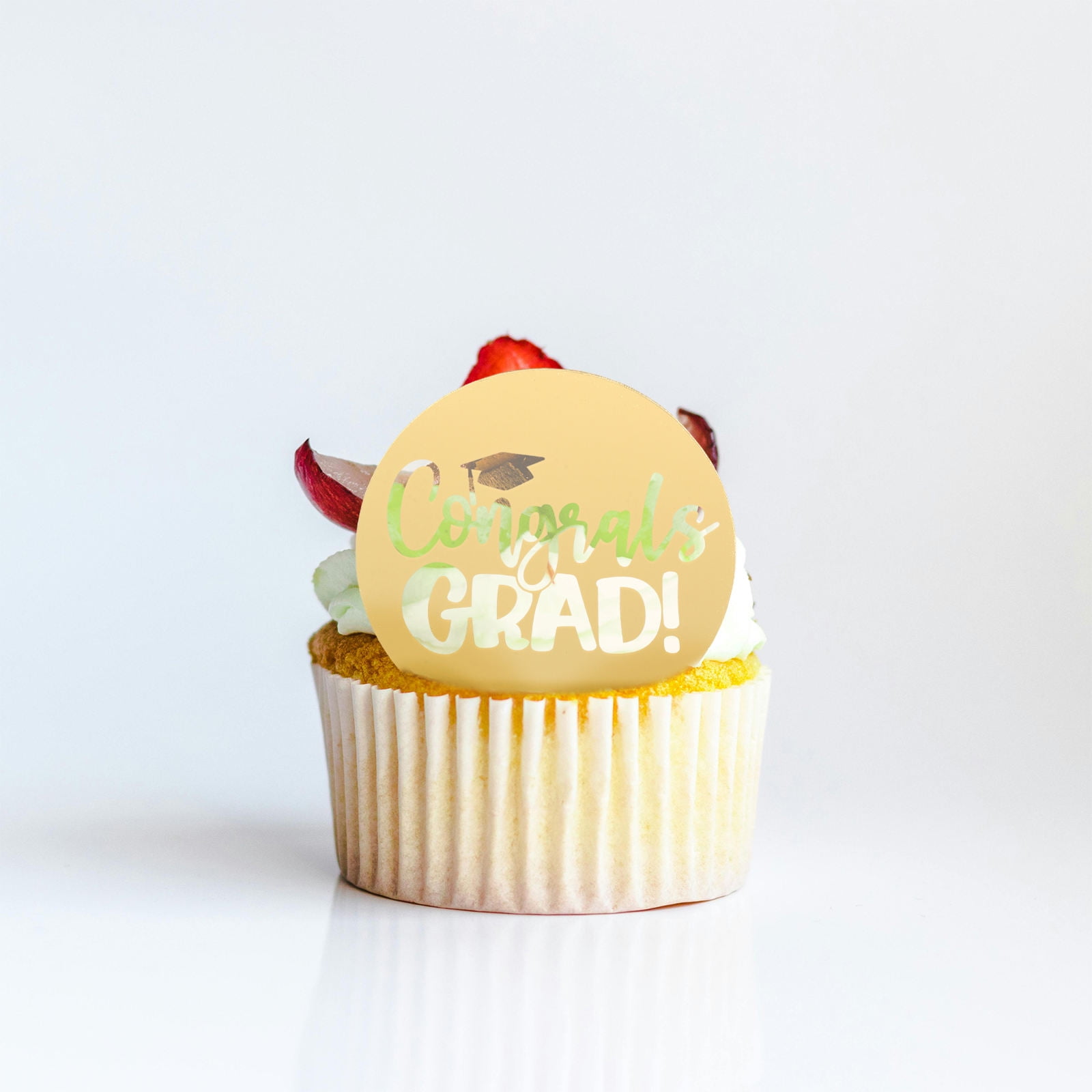 WHAMVOX 10pcs Graduation Cake Decoration Kit Acrylic Grad Cupcake ...