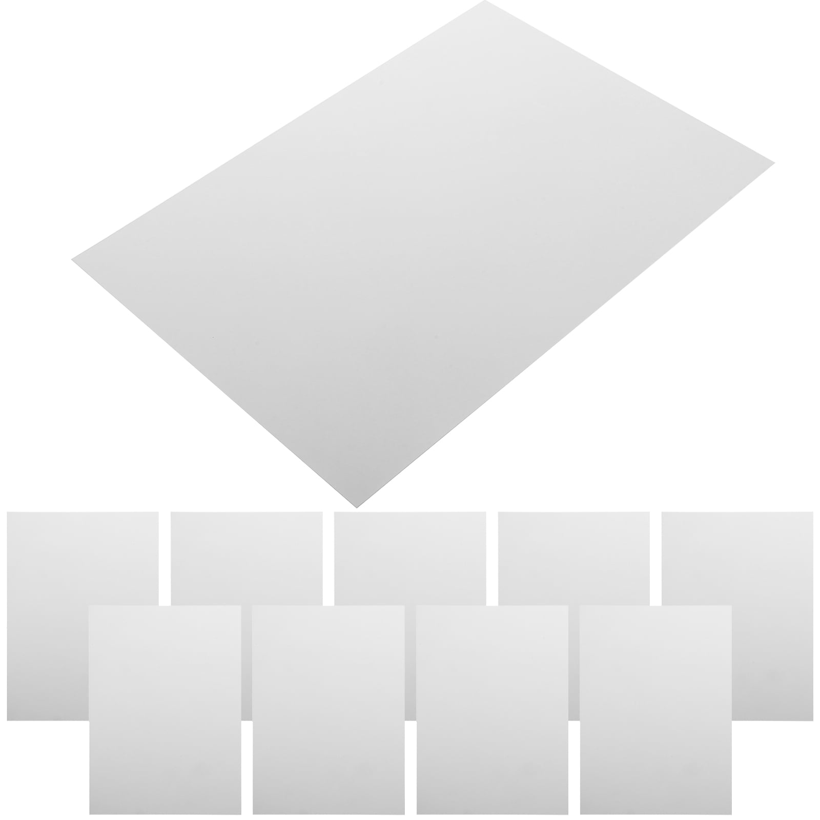 WHAMVOX 10pcs Hard Plastic Sheets Plastic Sheeting Thermoplastic Sheet ...