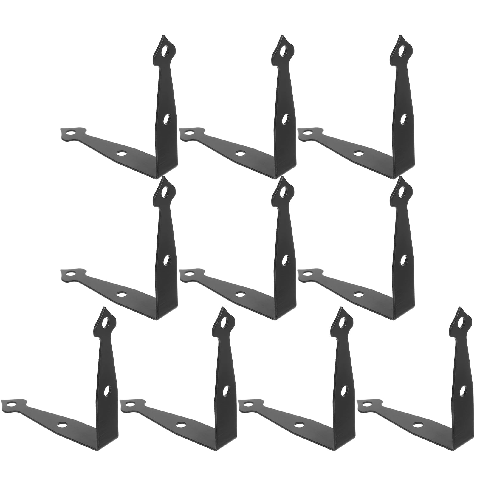 WHAMVOX 10pcs L Shape Metal Brackets 90 Degree For Shelves Furniture ...