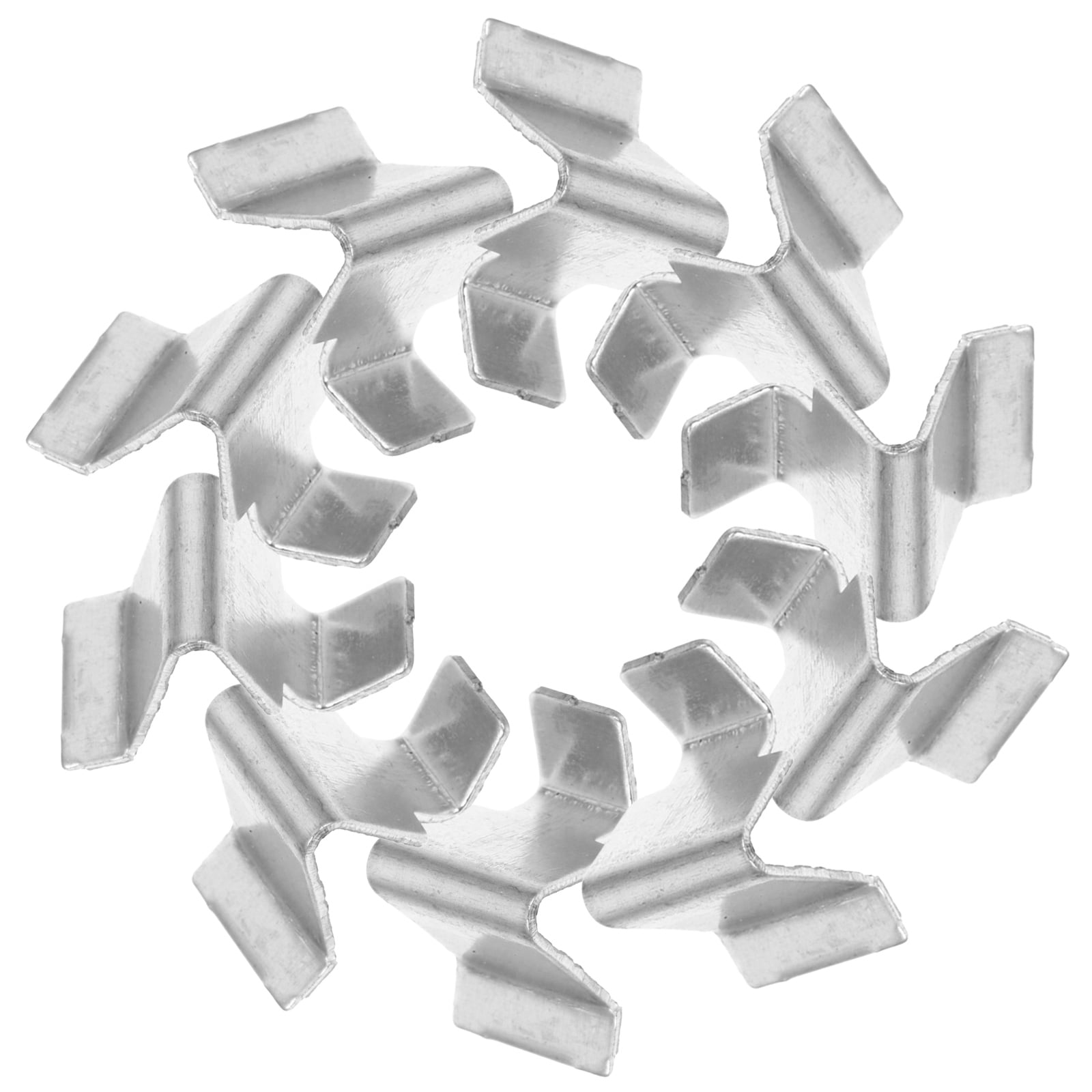 WHAMVOX 10pcs Metal Cabinet Shelf Clips 8mm Iron Partition Boards Clips ...