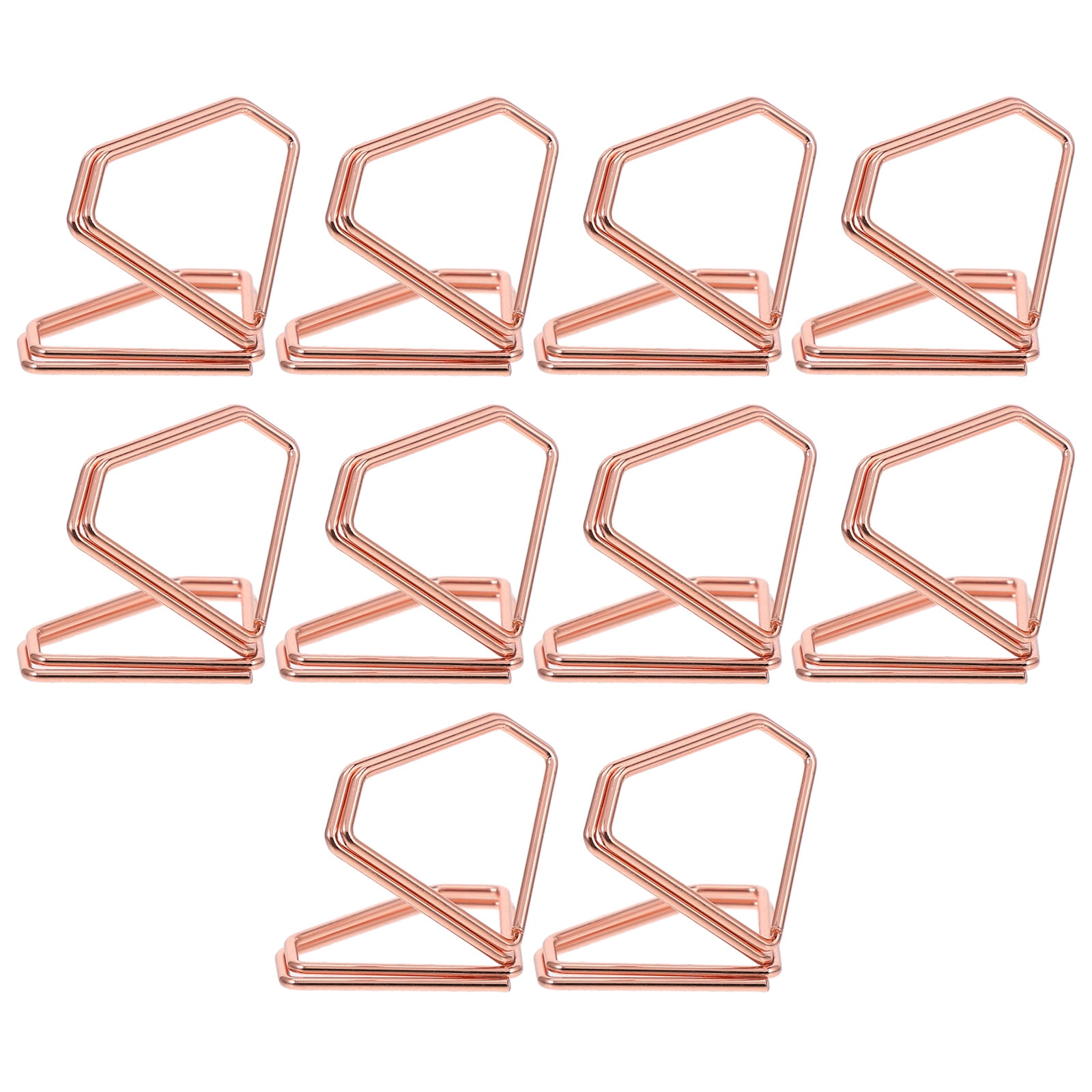 WHAMVOX 10pcs Metal Table Picture Holder Mini Paper Clips Business Card ...