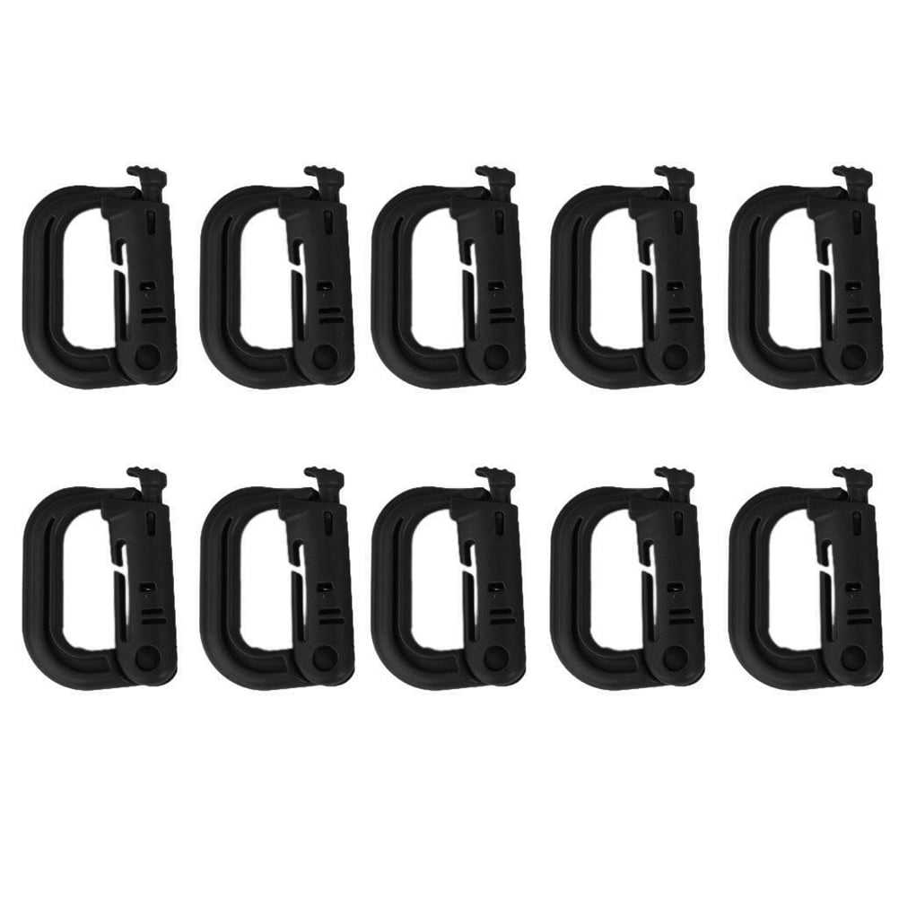 WHAMVOX 10pcs Multipurpose D-ring Grimloc Locking Belt Buckle with Snap ...