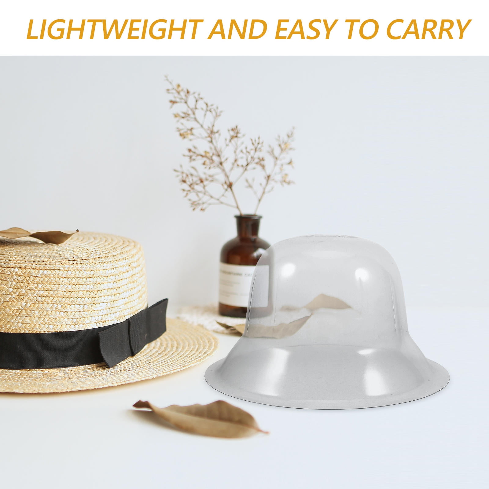 WHAMVOX 10pcs PVC Cap Display Stand Round Hat Storage Rack Cap Inner ...