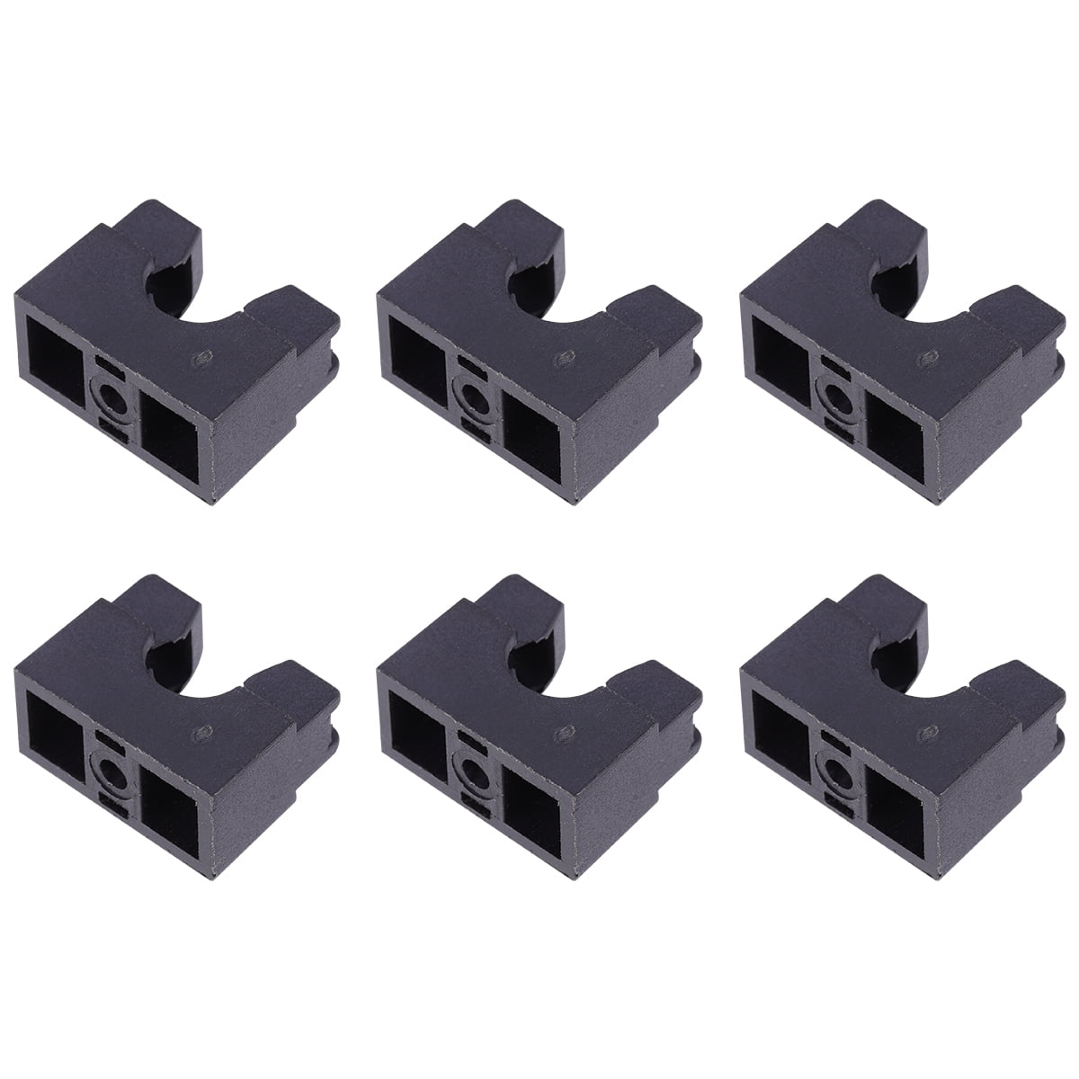FESTFENDS Water Pipe Supports Black Nylon 10pcs 0.98X0.79X0.39in ...