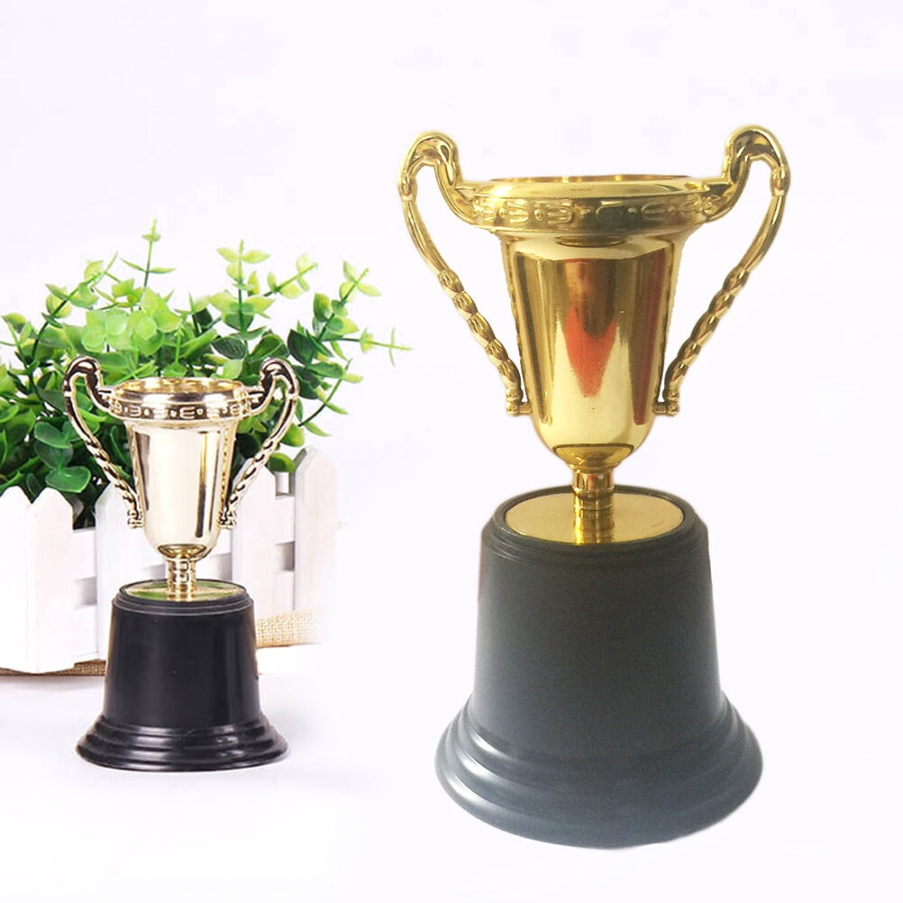 WHAMVOX 10pcs Plastic Golden Award Trophy Trophies For Children Party ...