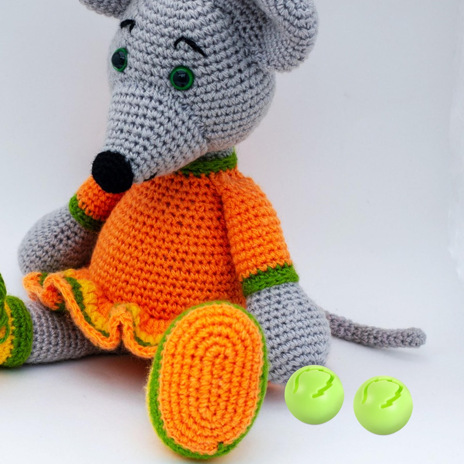 WHAMVOX 10pcs Rattle Balls Inserts Round Doll Noise Maker 3 CM Repair ...