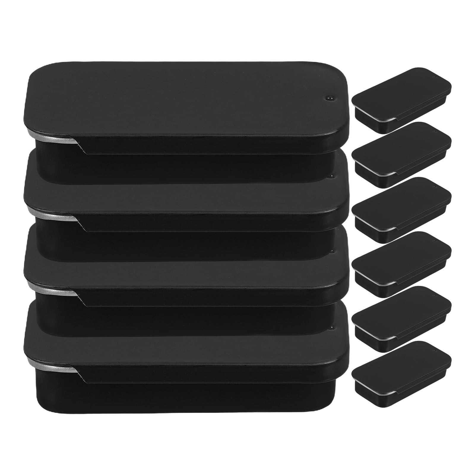 WHAMVOX 10pcs Sliding Lid Tinplate Gum Case Push-Pull Candy Storage ...