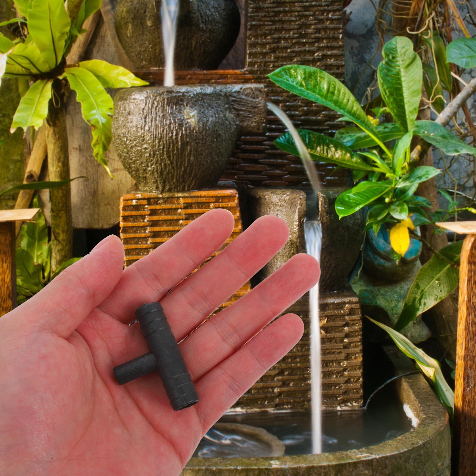 WHAMVOX 10pcs T Shaped Connector for Desktop Water Fountain Desktop ...