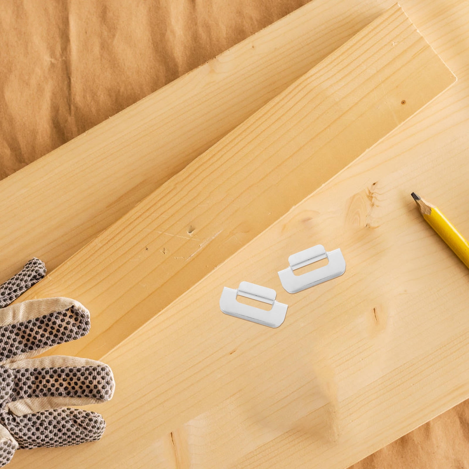 WHAMVOX 10pcs Tie Clip Plywood Clips Brackets Inner Width Gauge Steel ...