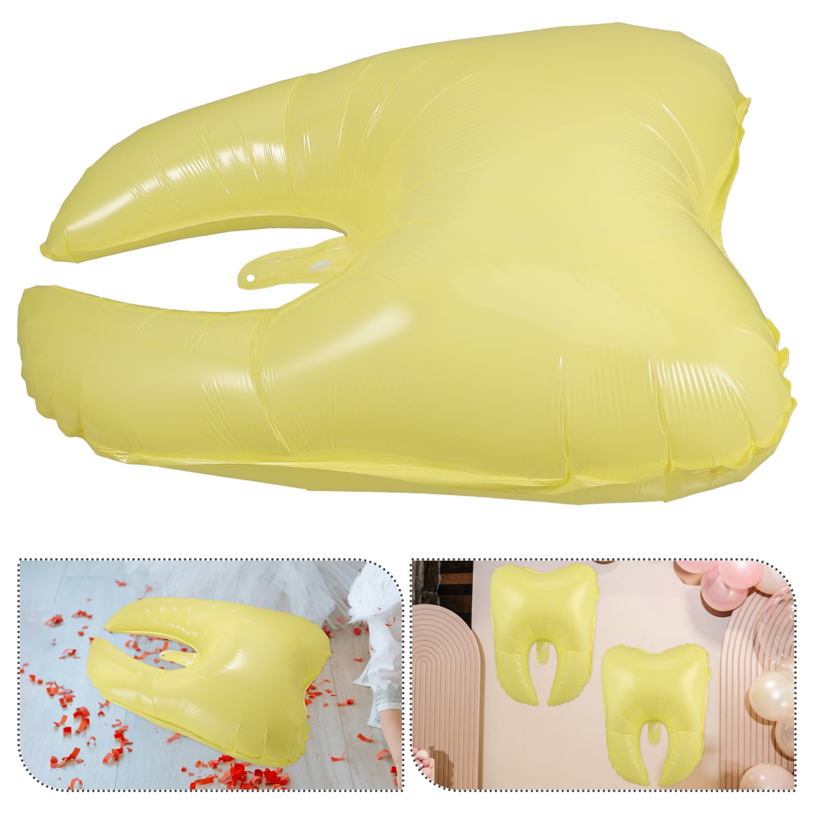 WHAMVOX 10pcs Tooth-Themed Party Balloons White Tooth Balloons Tooth ...