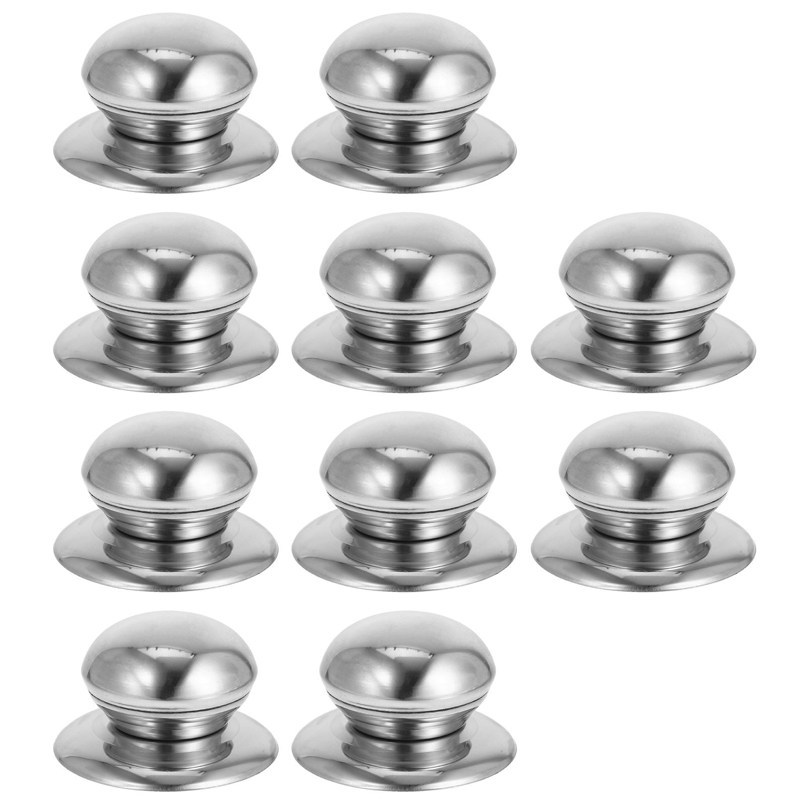 WHAMVOX 10pcs Universal Stainless Steel Pot Covers Handle Pan Lid Knob ...