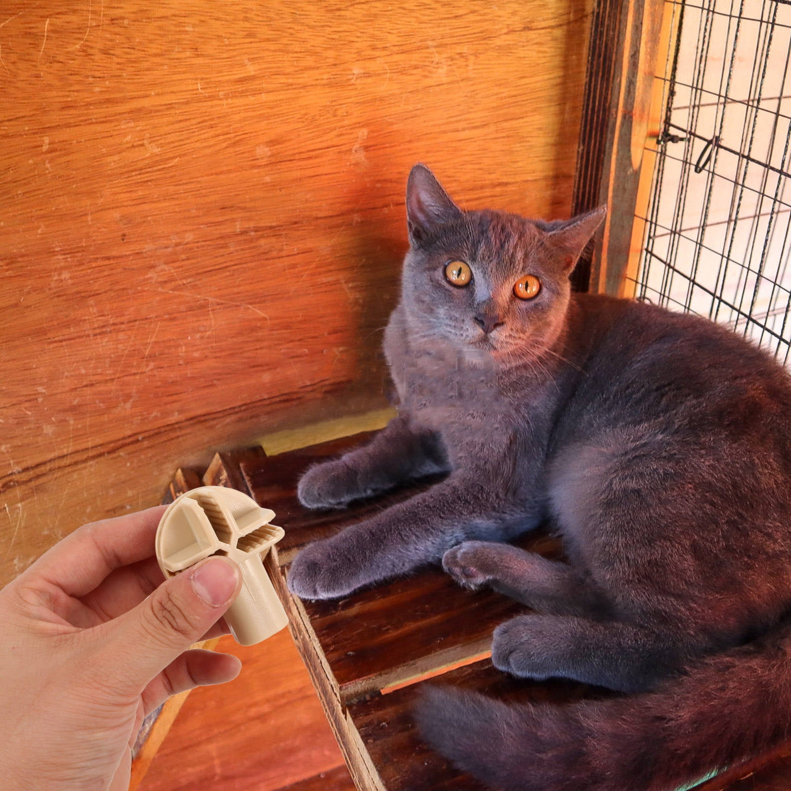 WHAMVOX 10pcs Wire Cube Connectors Plastic Parts for Wire Shelving Pet ...