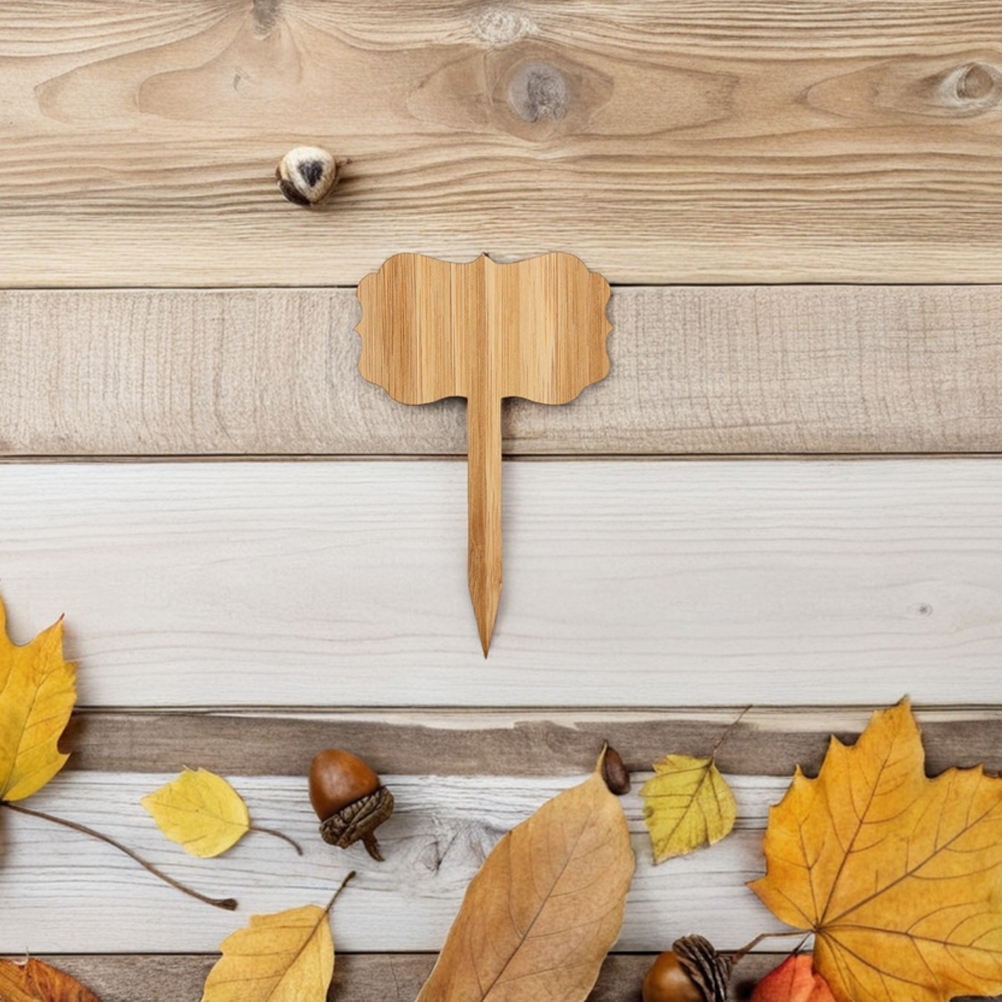 WHAMVOX 10pcs Wooden Plant Markers Garden Labels For Vegetables Flowers ...