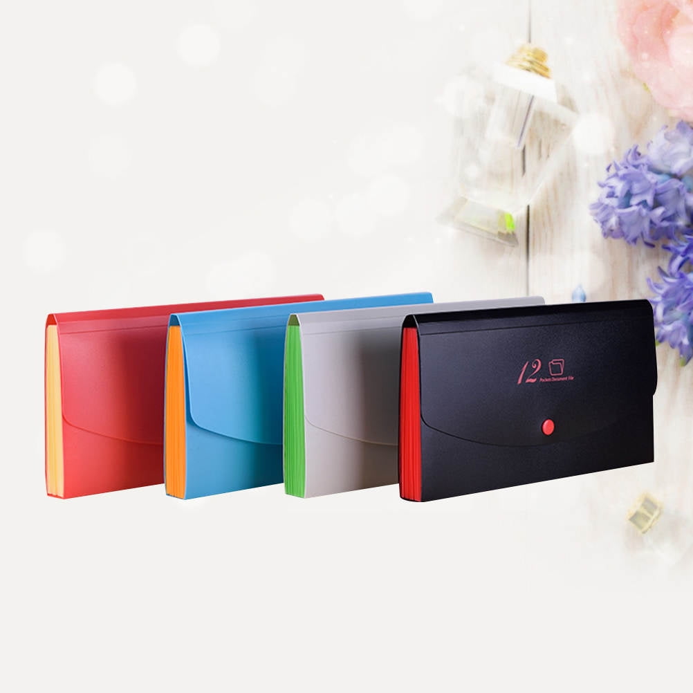 WHAMVOX 12 Grids Expanding File Folder Organiser Portable Plastic ...