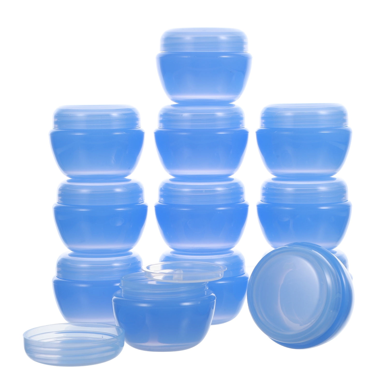 WHAMVOX 12 Pcs Balm Plastic Cream & Milk Box Small Containers for Bag ...