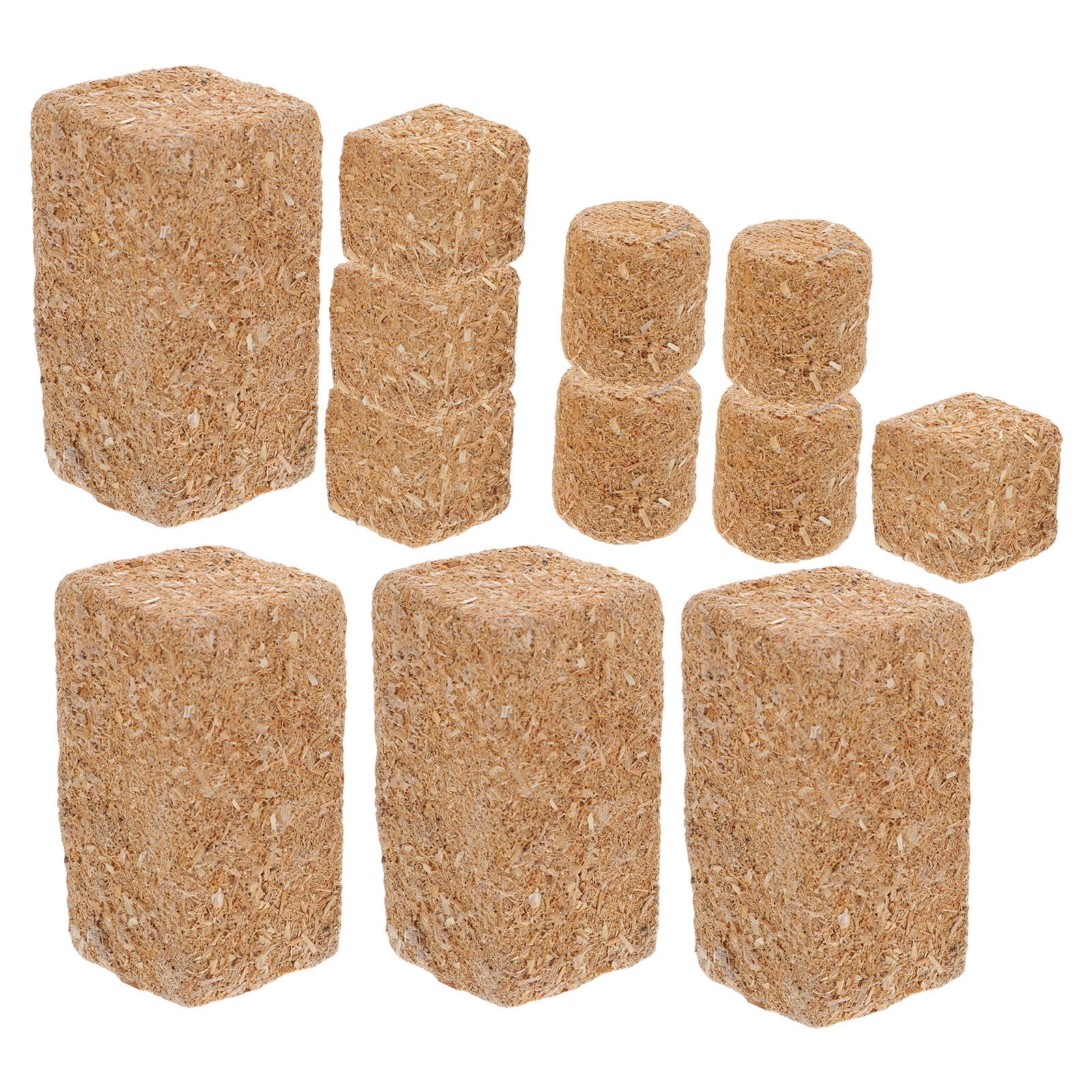 WHAMVOX 12 Pcs Fake Hay Bales Farm Birthday Party Decorations Light ...