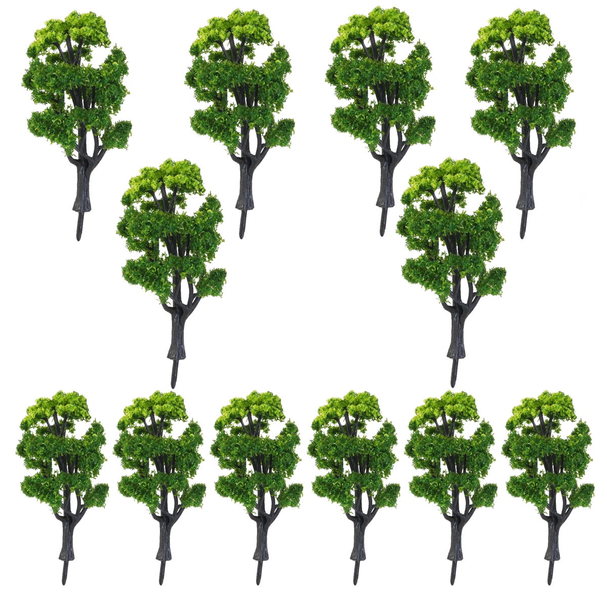 WHAMVOX 12 Pcs Garden Landscape Scenery Scale Trees Scenery Model ...
