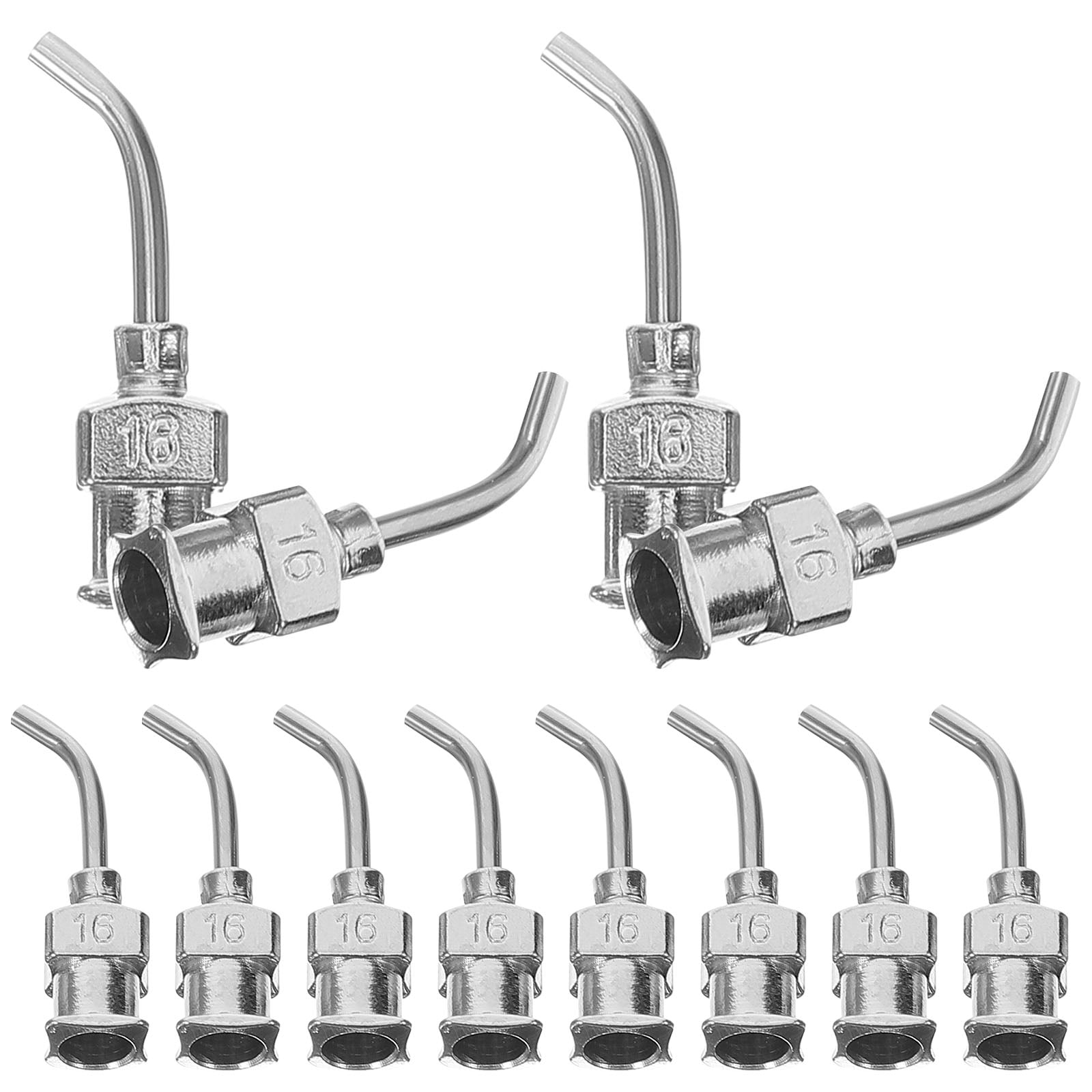 WHAMVOX 12 Pcs Needle Syringe 16 Gauge Needles Dispensing Tips ...