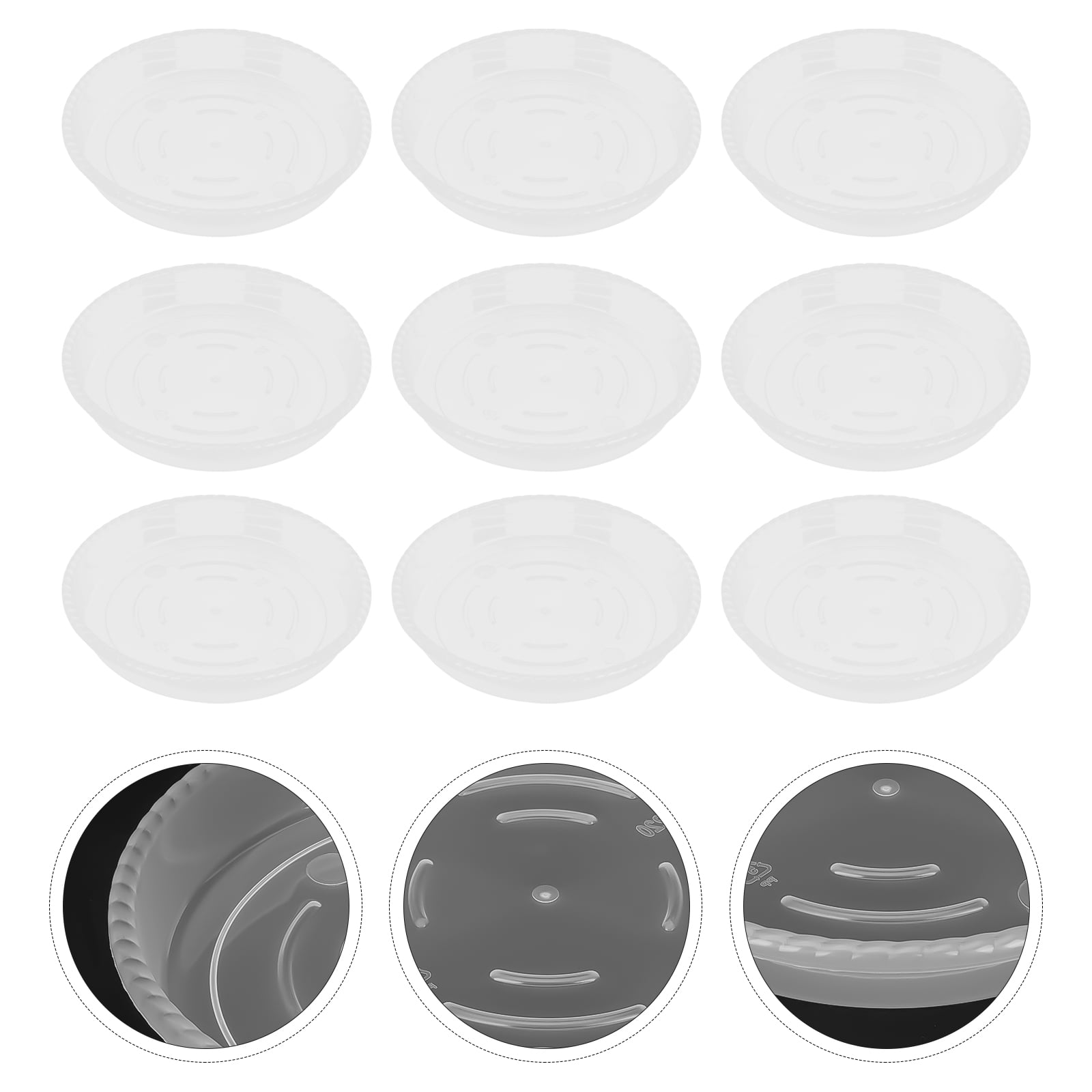 WHAMVOX 12 Pcs Outdoors Planter Flower Pot Chassis Waterproof Saucer ...