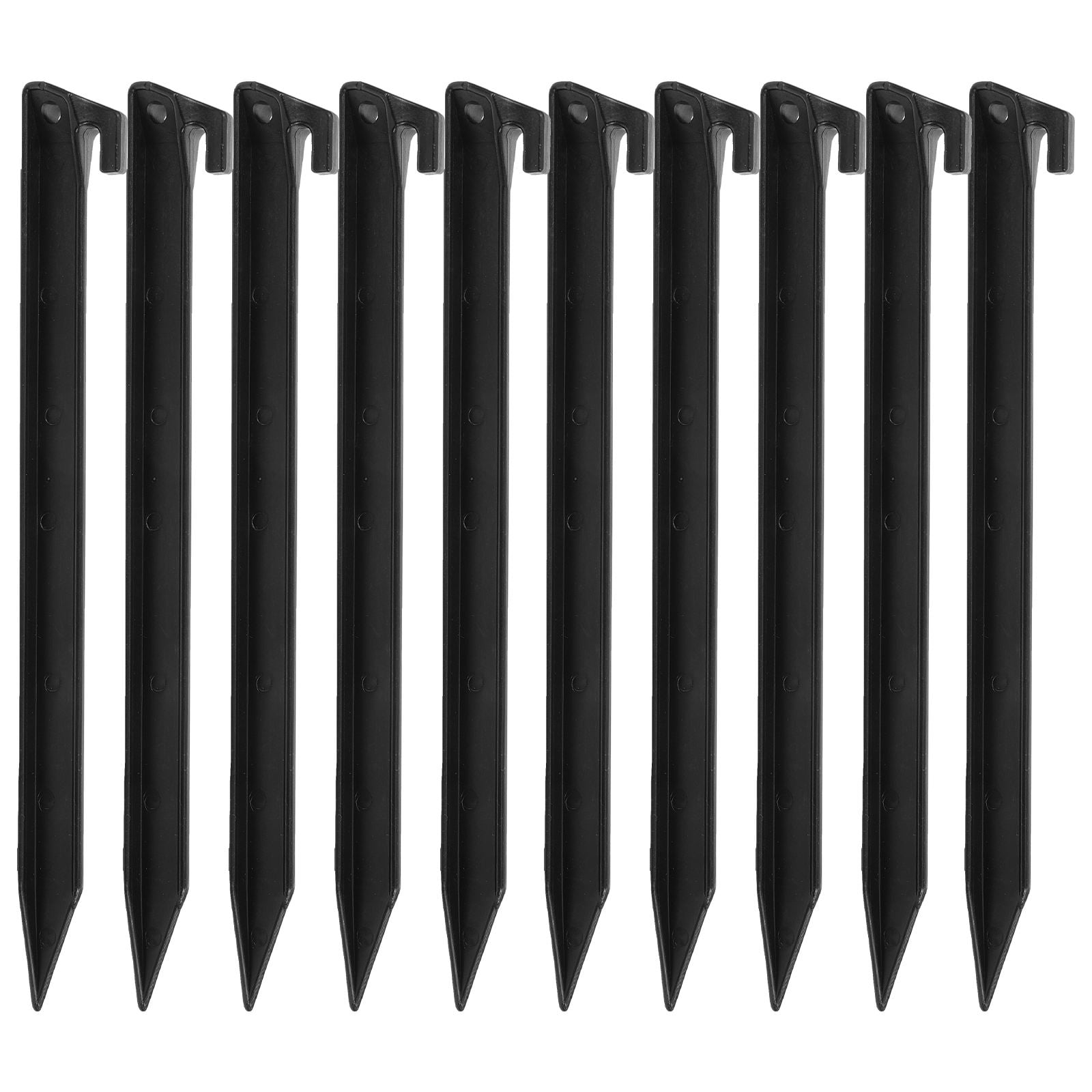 WHAMVOX 12 Pcs Plastic Tent Stakes Garden Lawn Tarp Stakes Tent Spikes ...