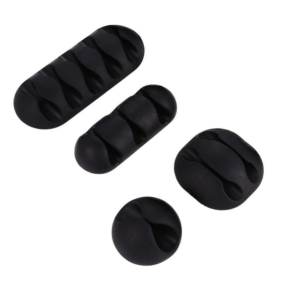WHAMVOX 12 Pcs Sleeve Cord Organizers Fastener Cables Desk Wire Holder ...