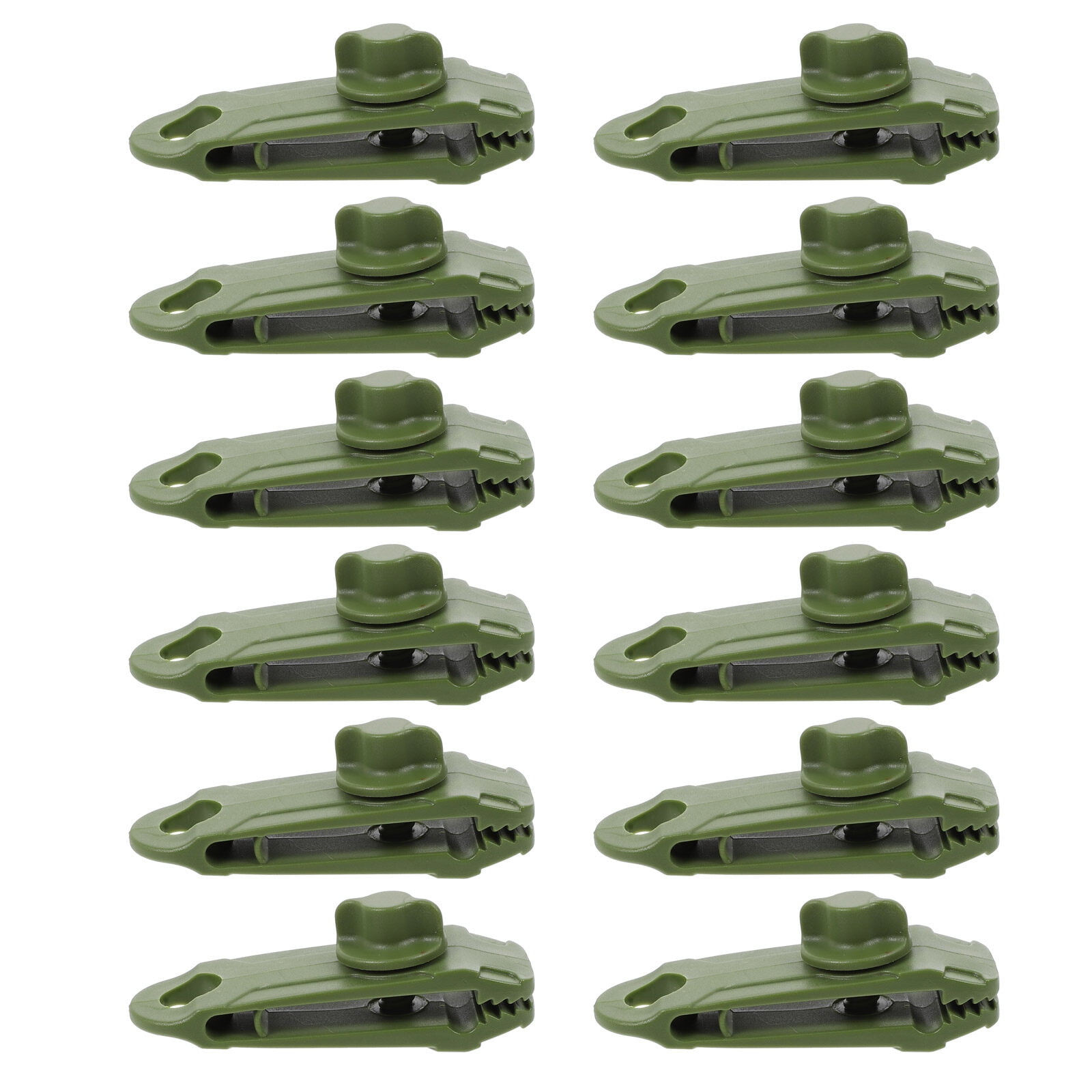 WHAMVOX 12 Pcs Tent Tarp Clip Heavy Duty Awning Clamps Tarpaulin Clips ...