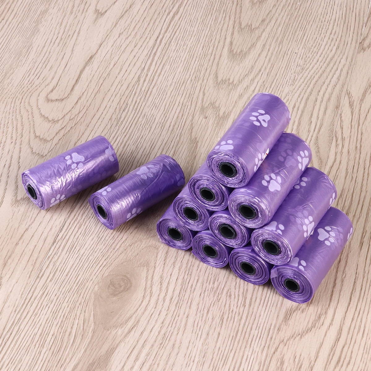 WHAMVOX 12 Rolls Leak Proof Plastic Dog Poop Bags Pet Waste Disposal ...