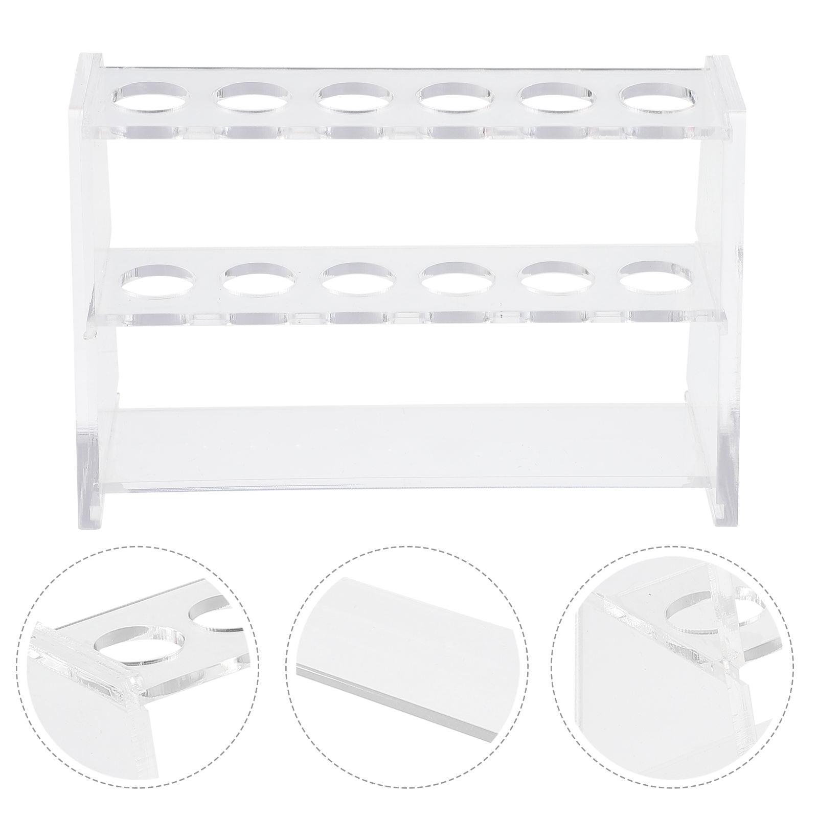 WHAMVOX 12 -hole Transparent Test Tube Rack Racks Colorimetric ...