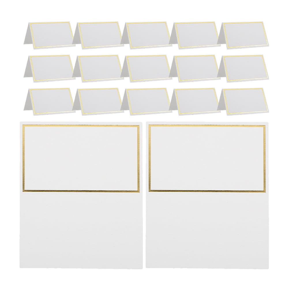 SEWCHICS White Wedding Table Place Cards, Simple Elegant Design, 120 ...