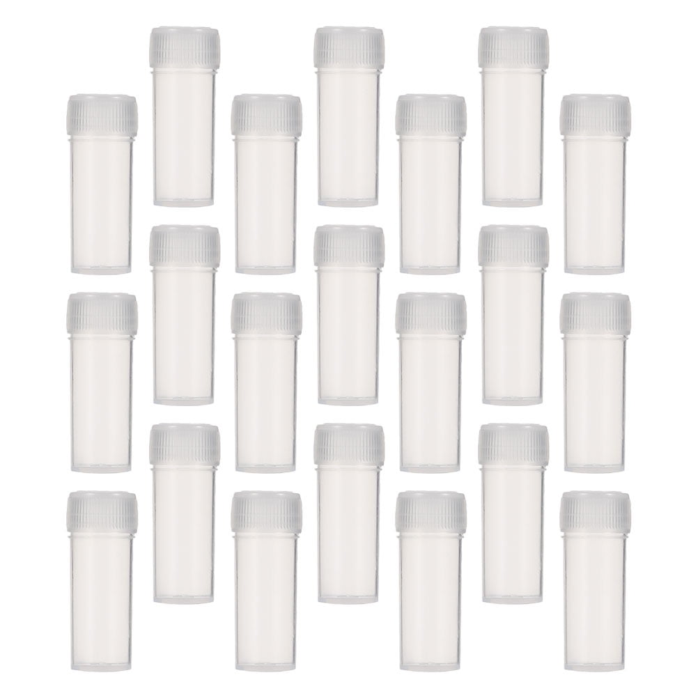 WHAMVOX 120 Pcs Plastic Sample Bottles Vial Storage Container ...
