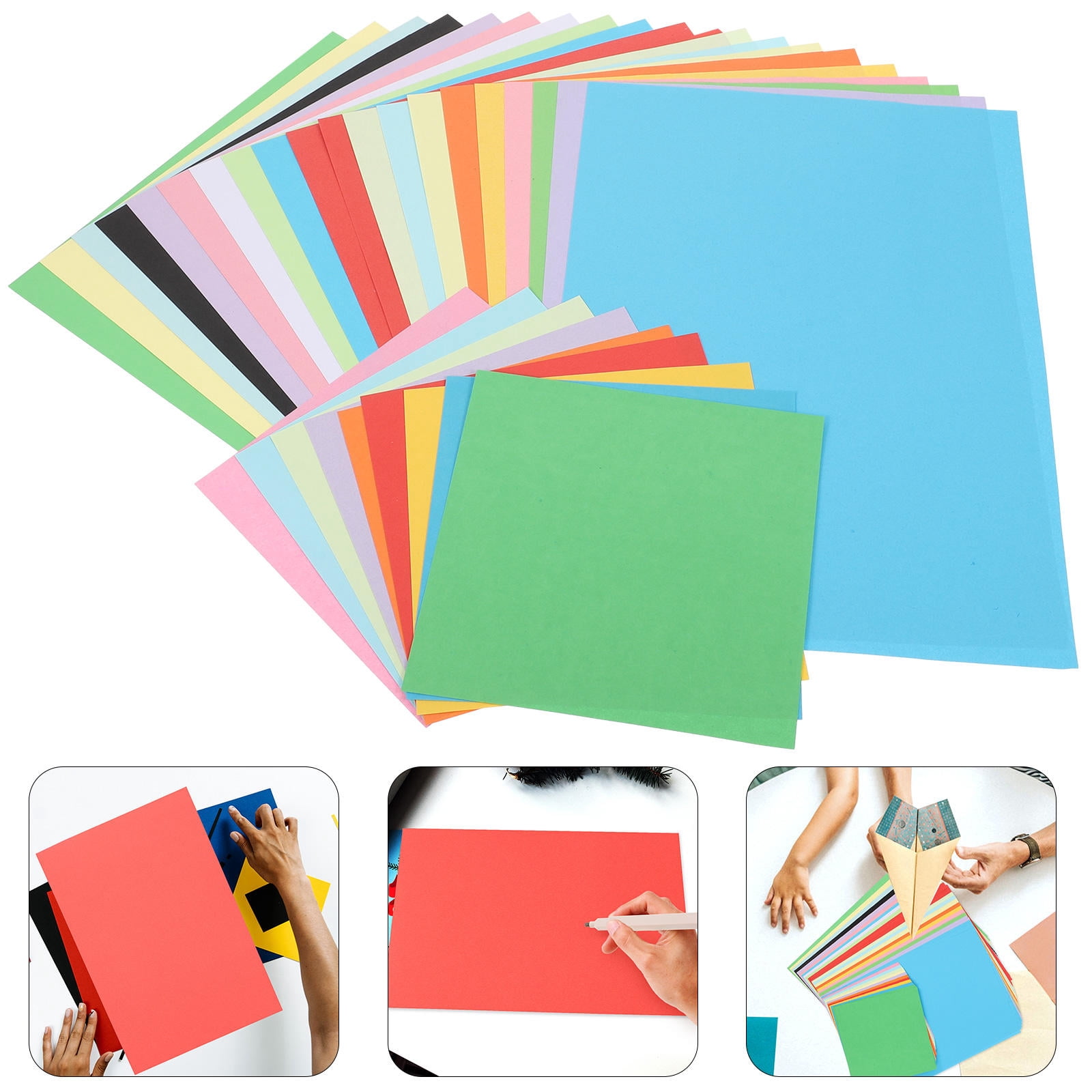 WHAMVOX DIY Folding Craft Paper Assorted Color 120 Sheets 15cm Soft ...