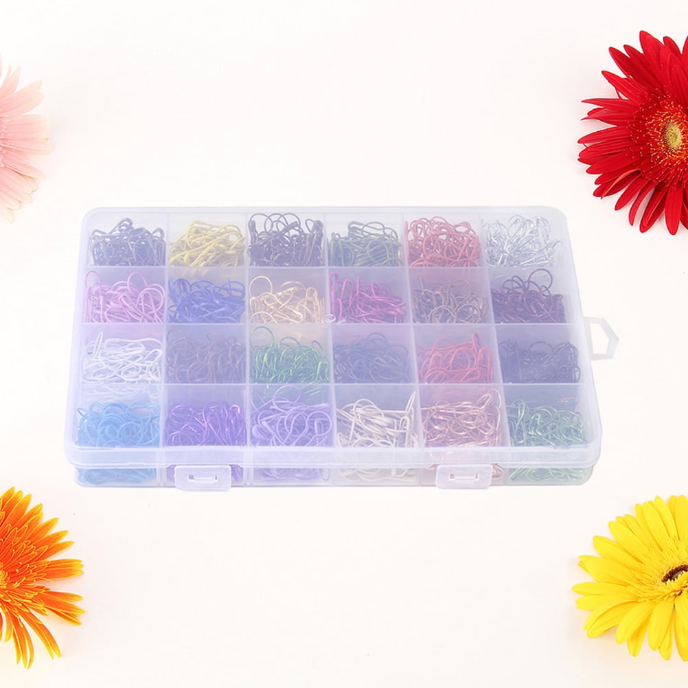 WHAMVOX 1200pcs Metal Calabash Gourd Bulb Safety Assorted Color for DIY ...