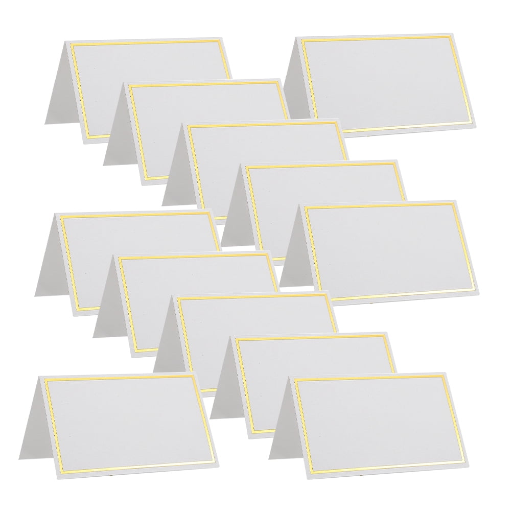 WHAMVOX 120Pcs Name Tent Cards Rectangular Frame Guest Guidance Wedding ...