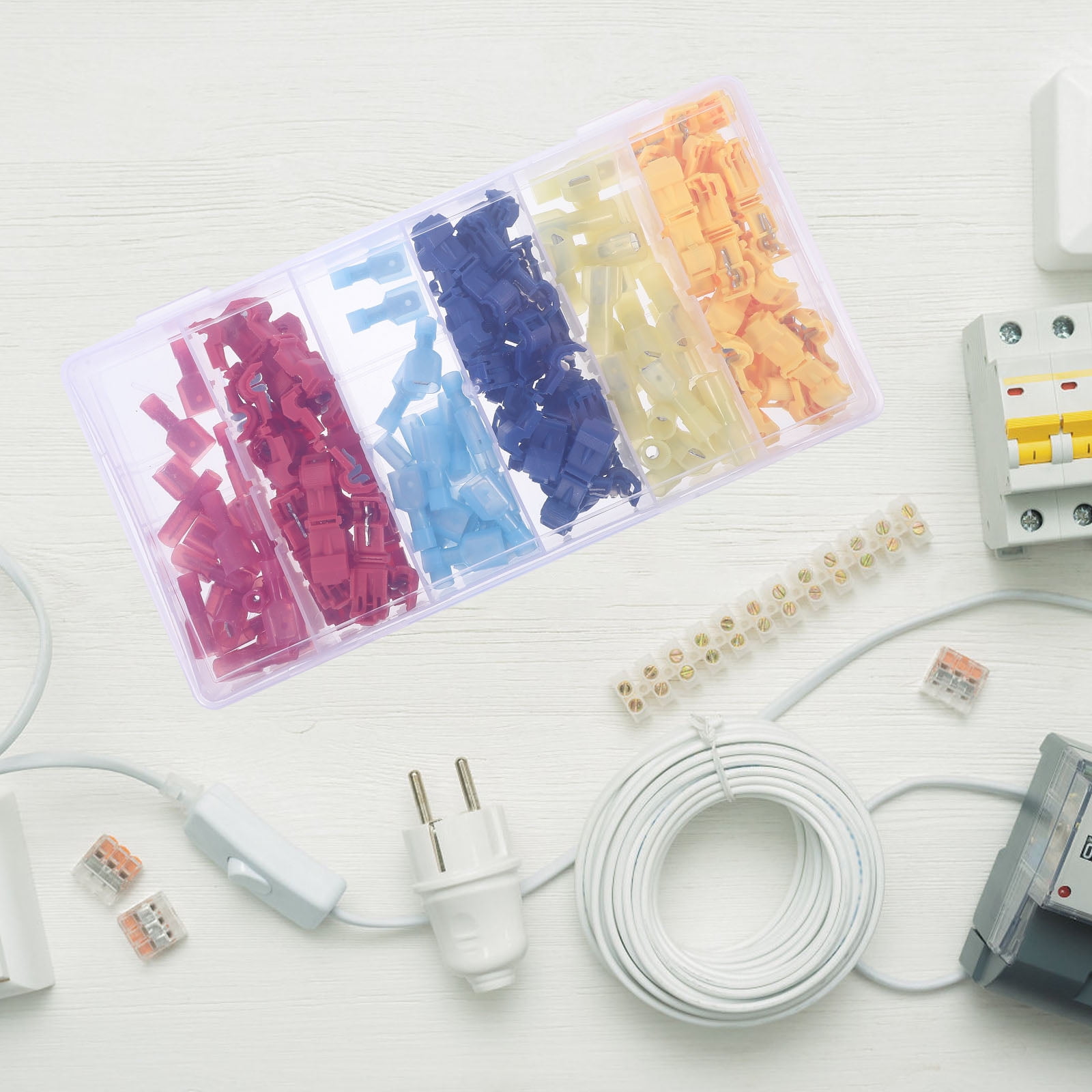 WHAMVOX 120Pcs Quick Disconnects Kit for Home Electrical Connections ...