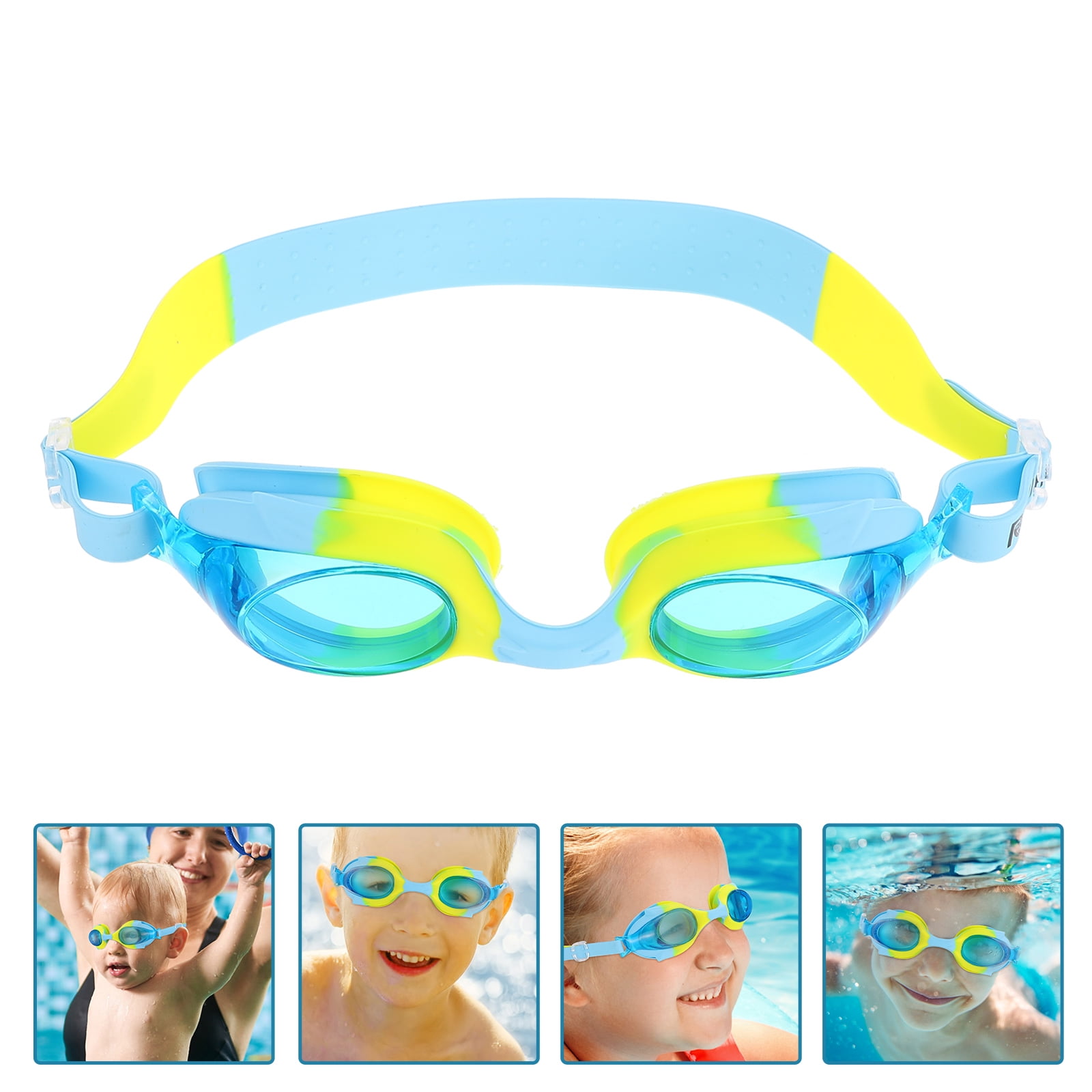 WHAMVOX 12Pack Kids Swimming Goggles with Compact Design for Boys and ...