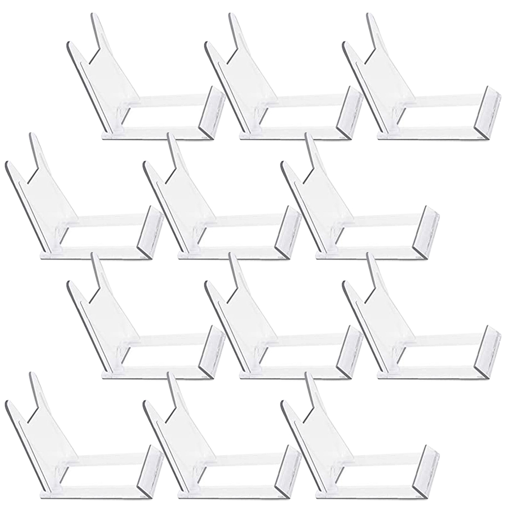 WHAMVOX 12Pcs Display Stands for Plate Plastic Plate Stands Photo Frame ...