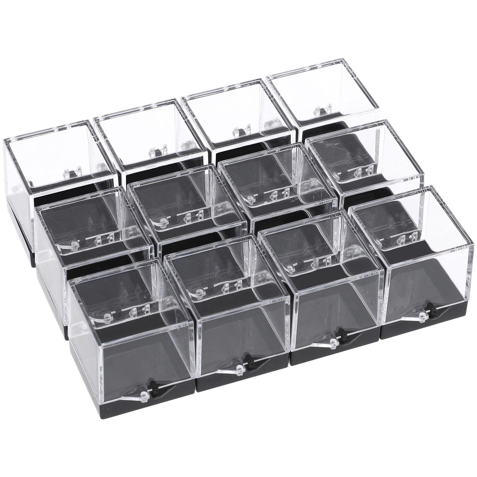 WHAMVOX 12Pcs Rock Specimen Display Cases for Mineral Collections Home ...