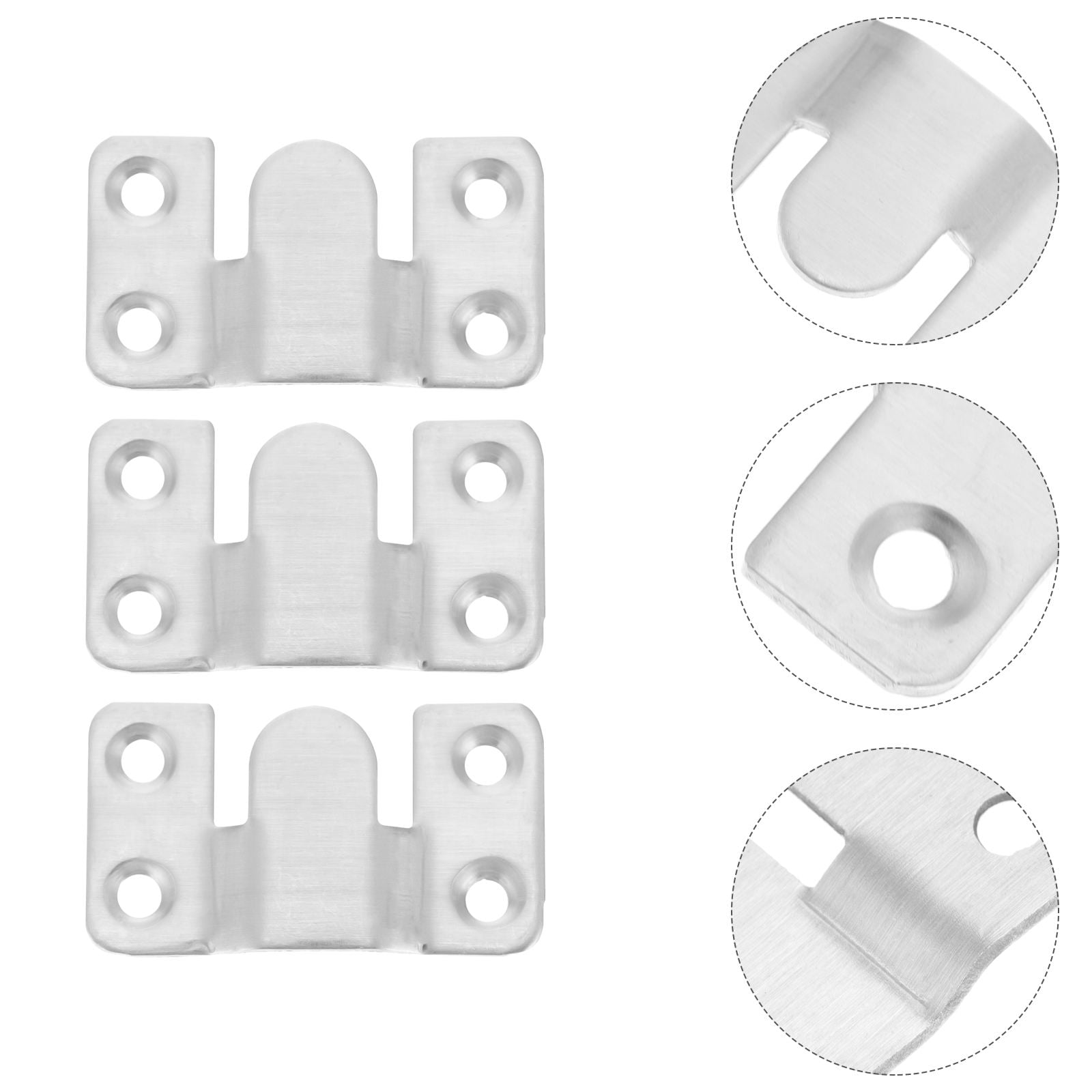 WHAMVOX 12Pcs Stainless Steel Wall Mount Clip Interlocking Picture ...