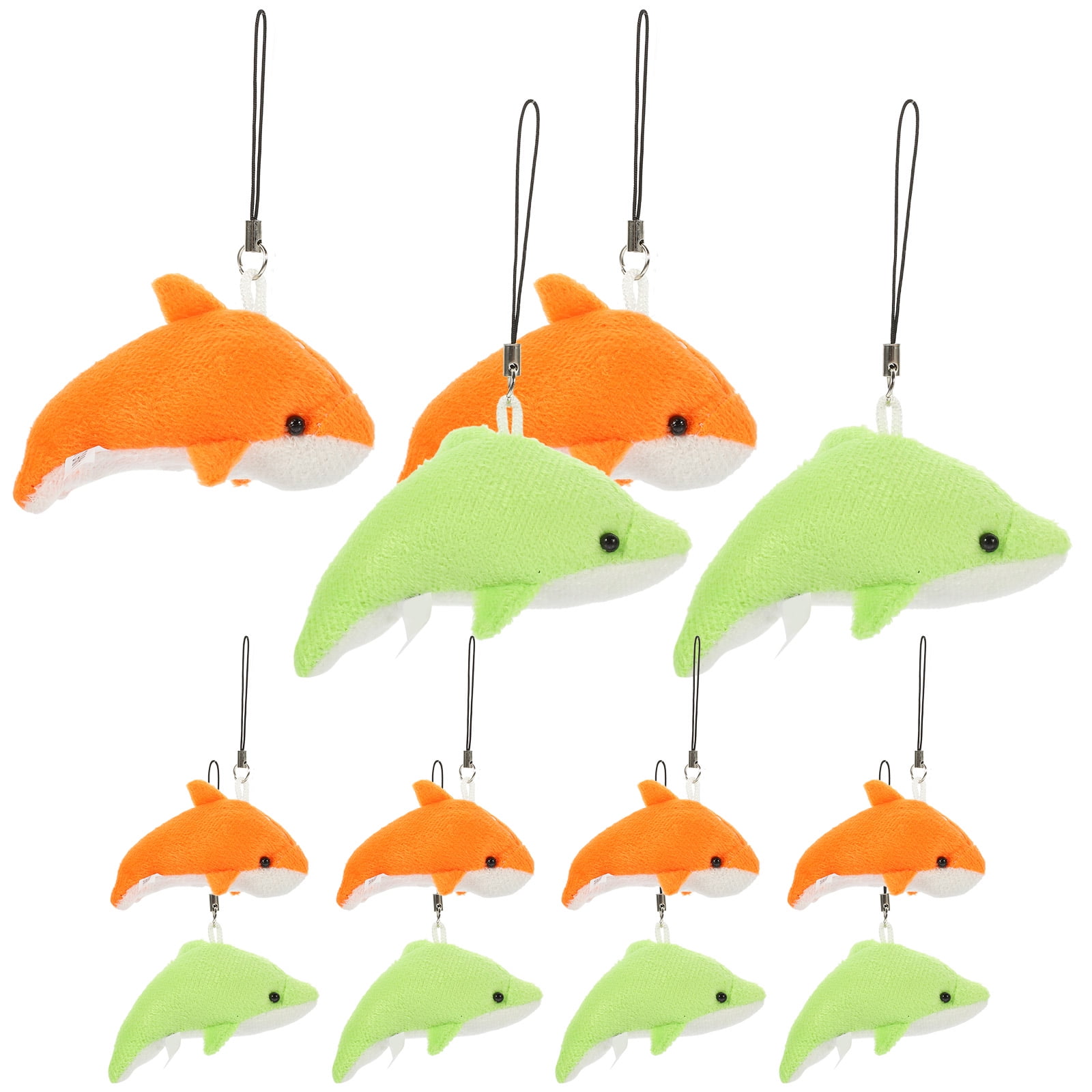 WHAMVOX 12Pcs Tiny Dolphins Plush Keychain for Kids and Adults ...