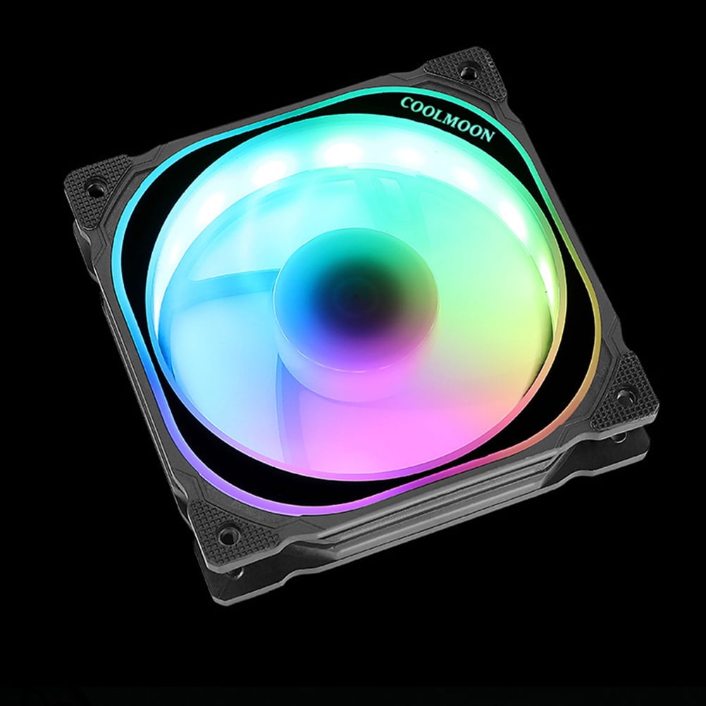 WHAMVOX 12cm RGB LED Cooling Fan Set with Standard Controller for ...