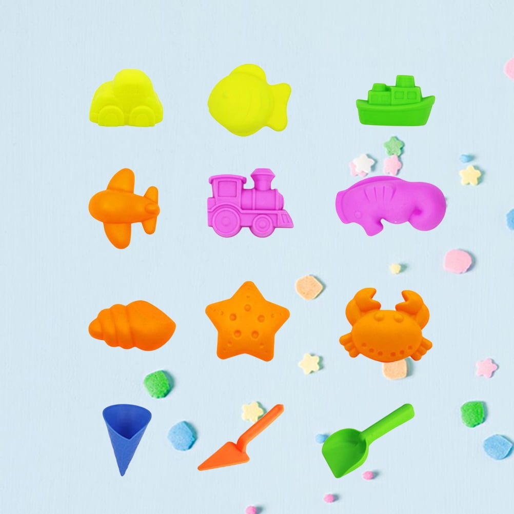 WHAMVOX 12pcs Beach Sand Toys Fun Sandbox Toy Playset Educational Toy ...