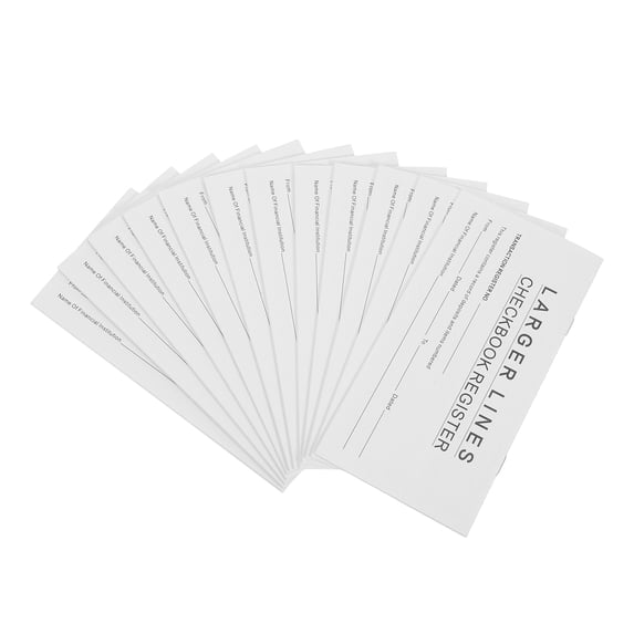 WHAMVOX 12pcs Check Registers Book Personal Checkbook Paper Checkbook ...
