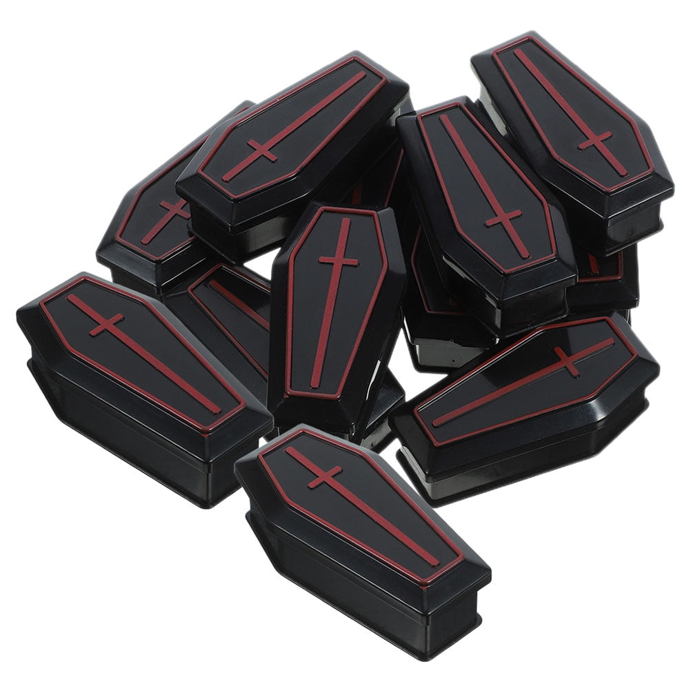 WHAMVOX 12pcs Mini Coffin Boxes Miniature Coffin Boxes Halloween Tiny ...