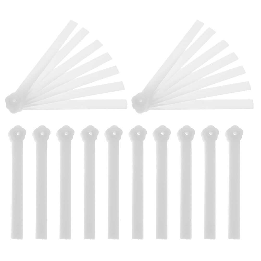 WHAMVOX 12pcs Plastic DIY Hand Fan Frame Handmade Folding Fan Kit Hand ...