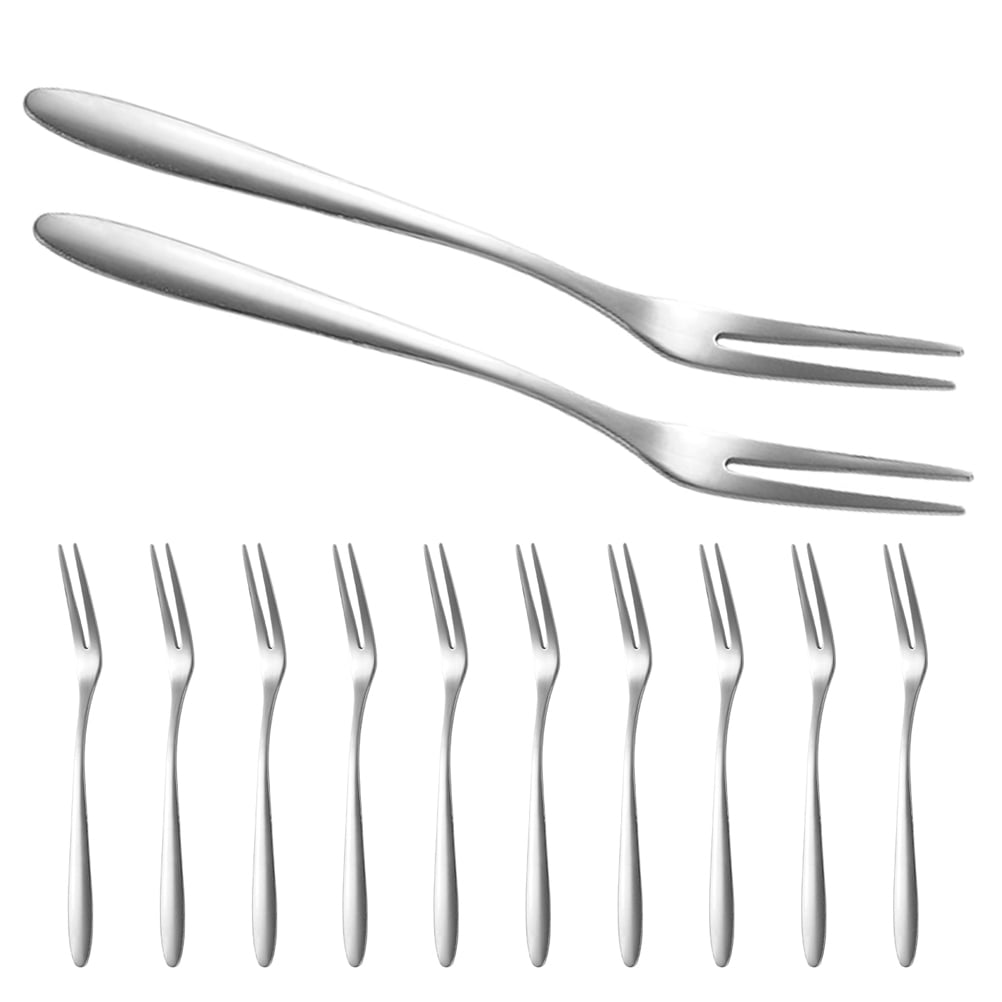 WHAMVOX 12pcs Stainless Steel Cocktail Forks Elegant Tasting Forks ...