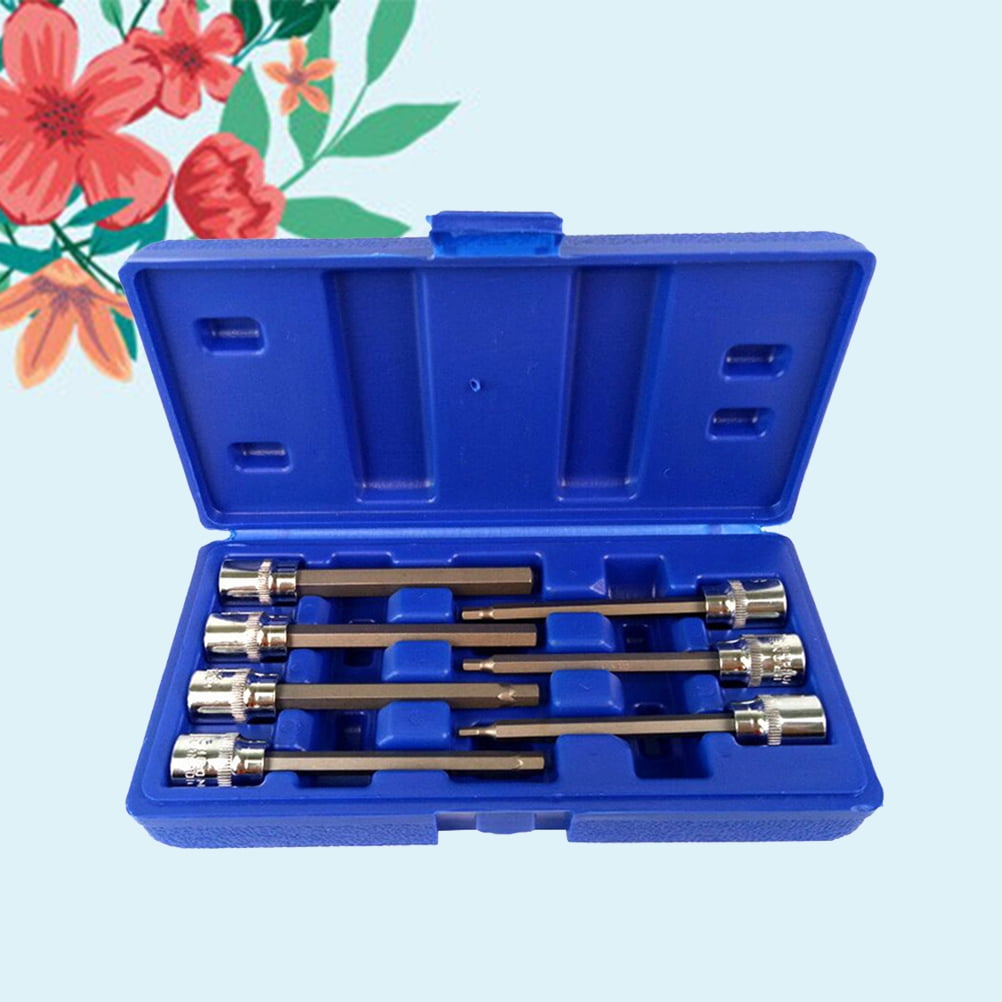 WHAMVOX 14 Pcs Sleeve Batch Set Metric Bit Socket Extra-long Sockets ...